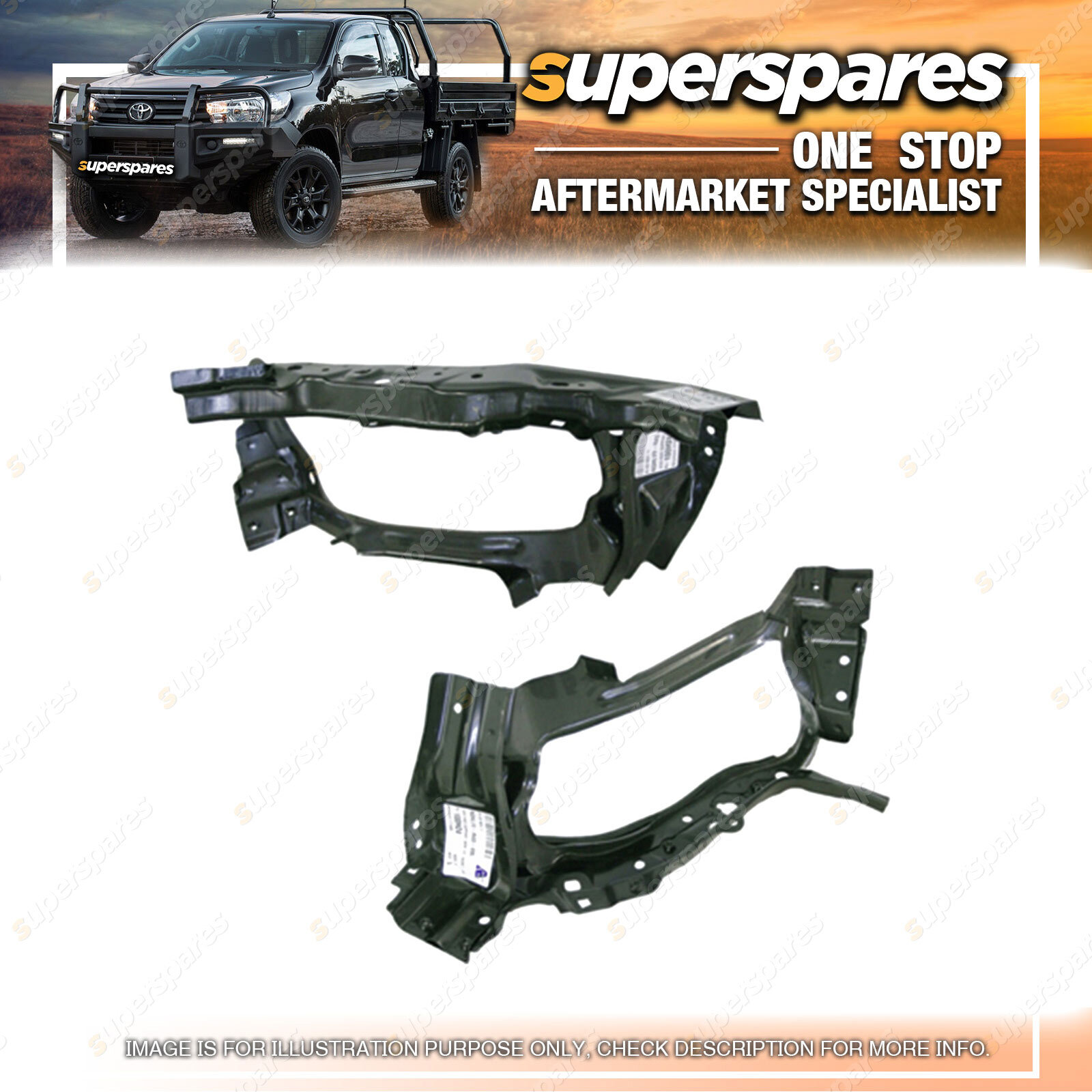 RH & LH Radiator Support Panel for Holden Viva Sedan Wagon JF 10/2005 ...