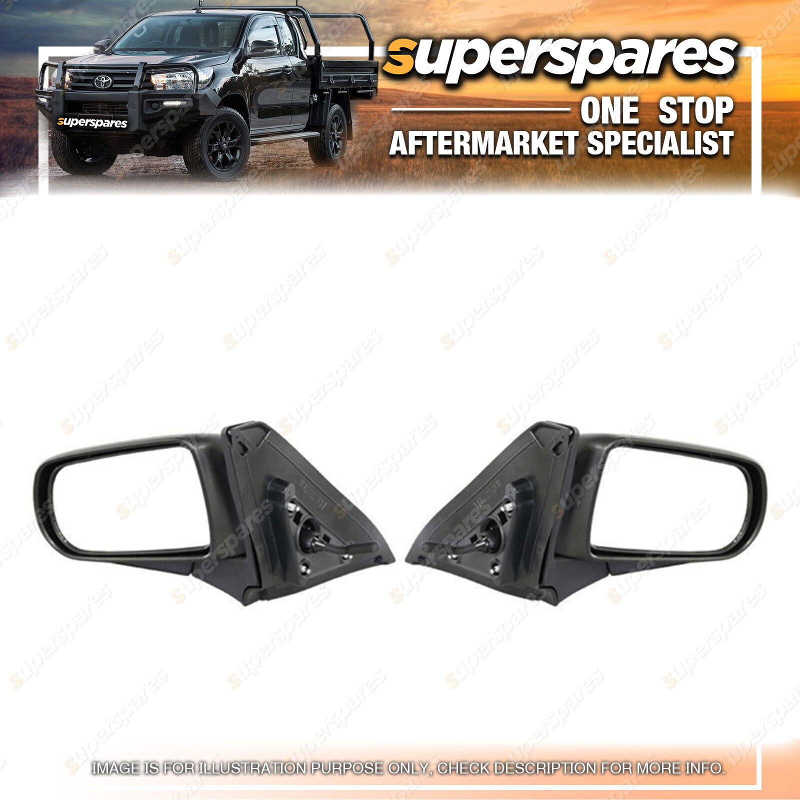 Electric Door Mirror Right & Left Side for Mazda 323 Bj 09/1998 - 01/ ...