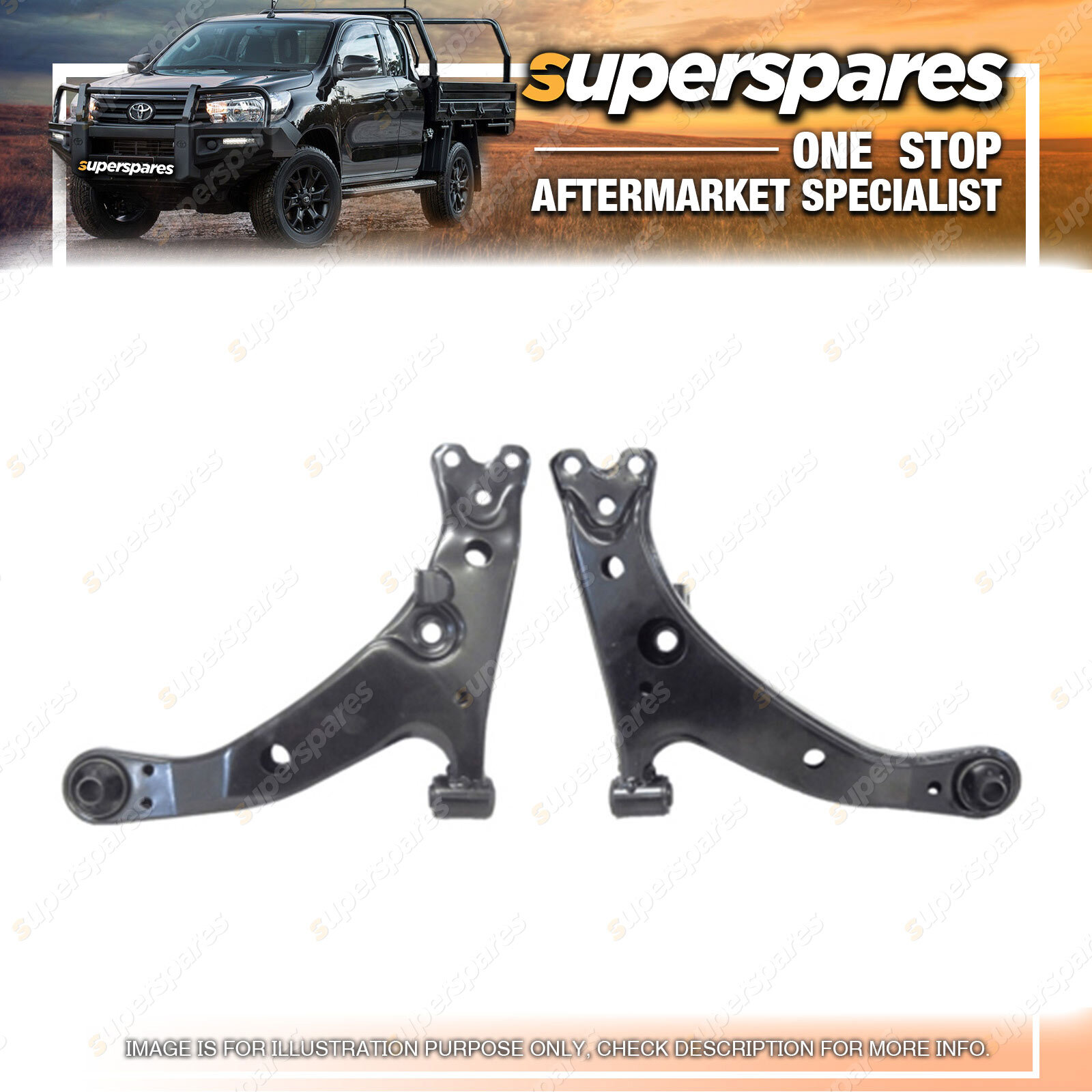 Right & Left Front Lower Control Arm for Toyota Corolla AE102-AE112 ...