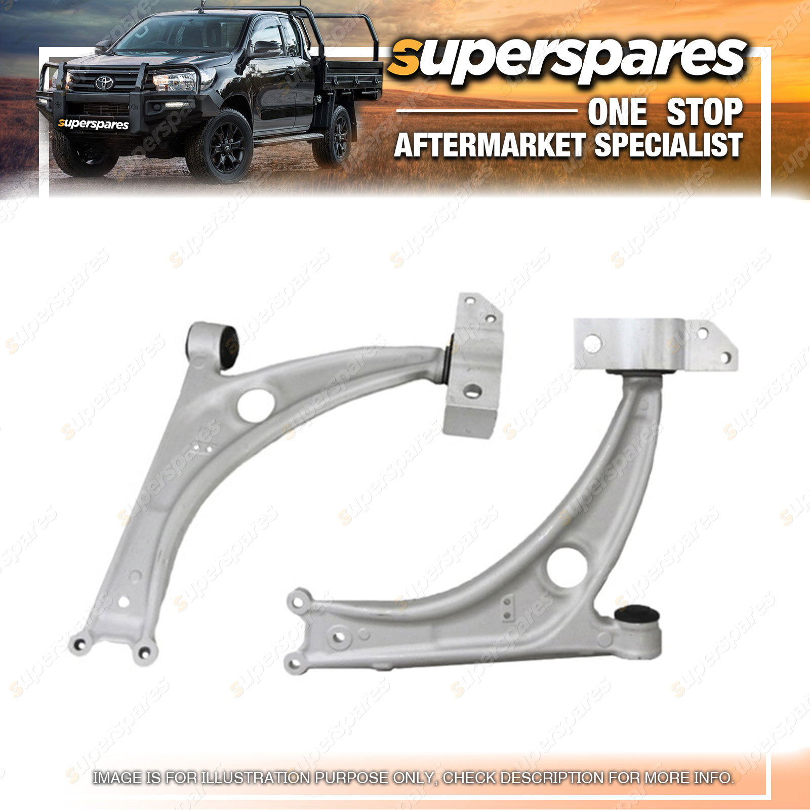 Right & Left Side Front Lower Control Arm for Volkswagen Tiguan 5N 05/ ...