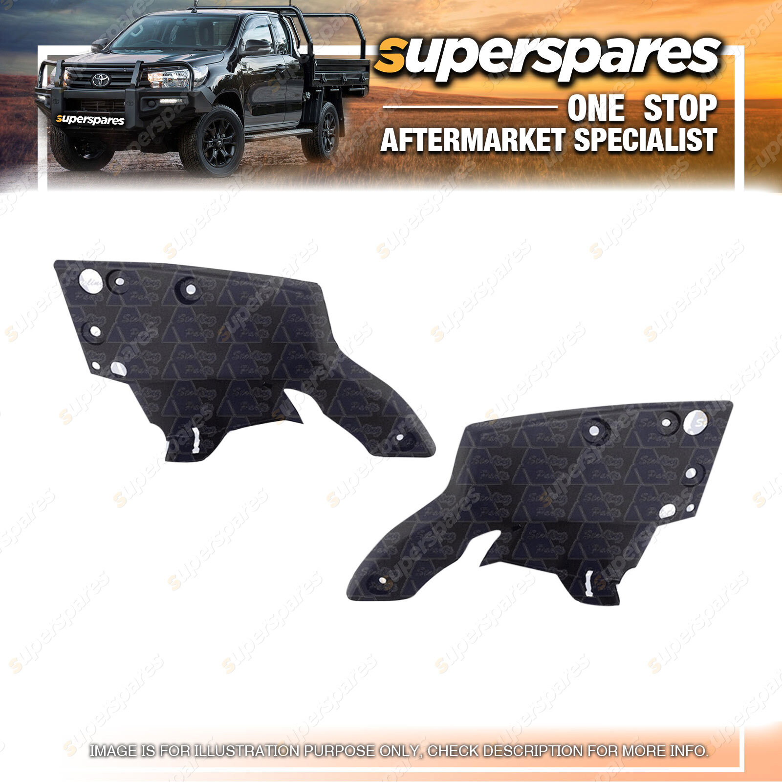 Rear Lower LH & RH Apron Big for Toyota Prius ZVW30 04/2009-12/2011 ...
