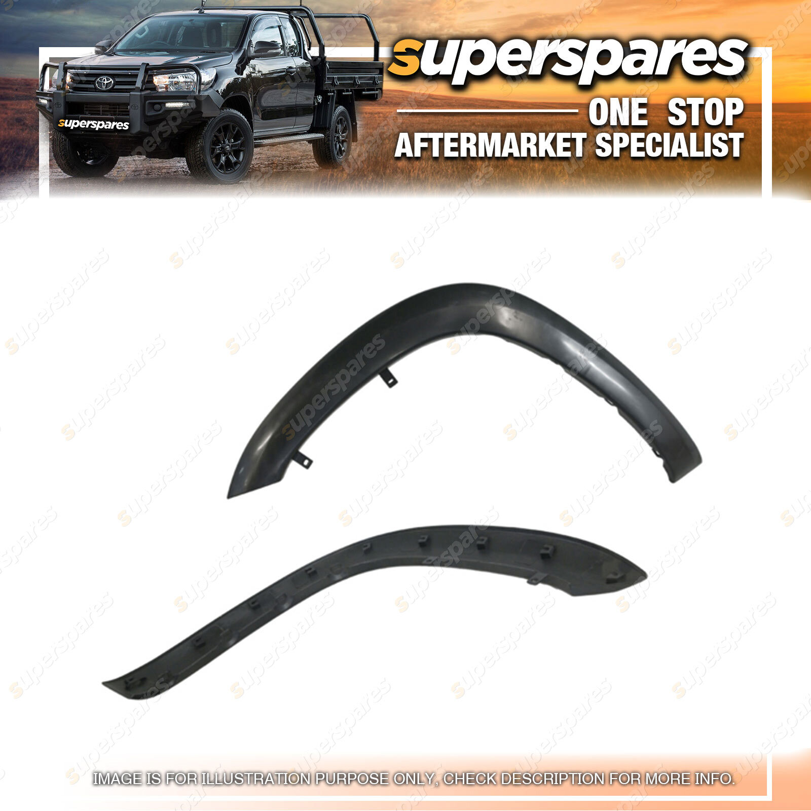 Right & Left Front Guard Flare for Toyota Rav4 ACA30 SERIES 08/2008-11/ ...
