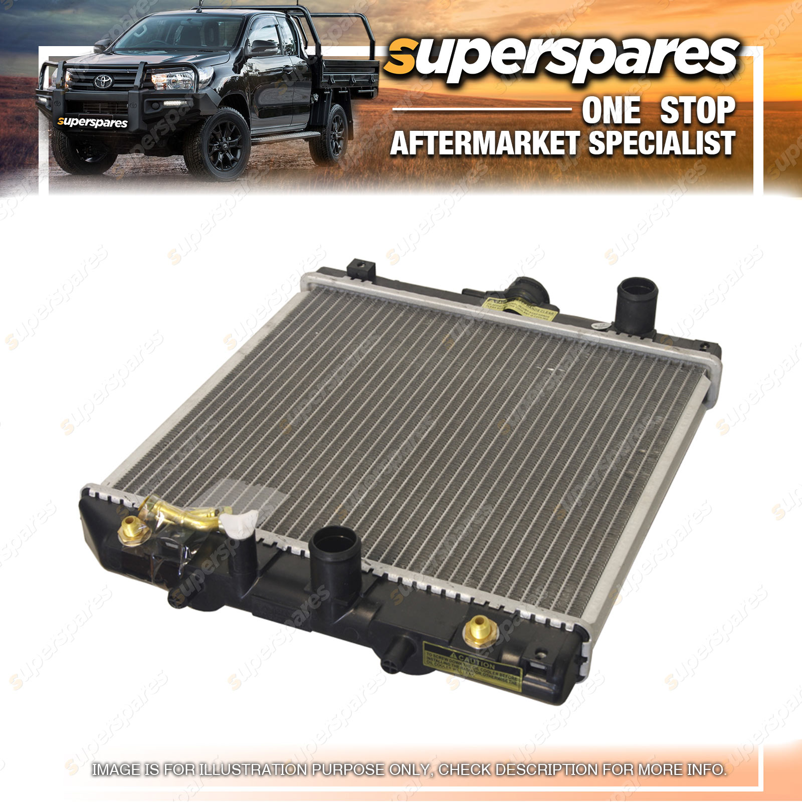 Radiator for Daihatsu Charade G200 1.0 Litre 3 Cylinder Automatic Cb ...
