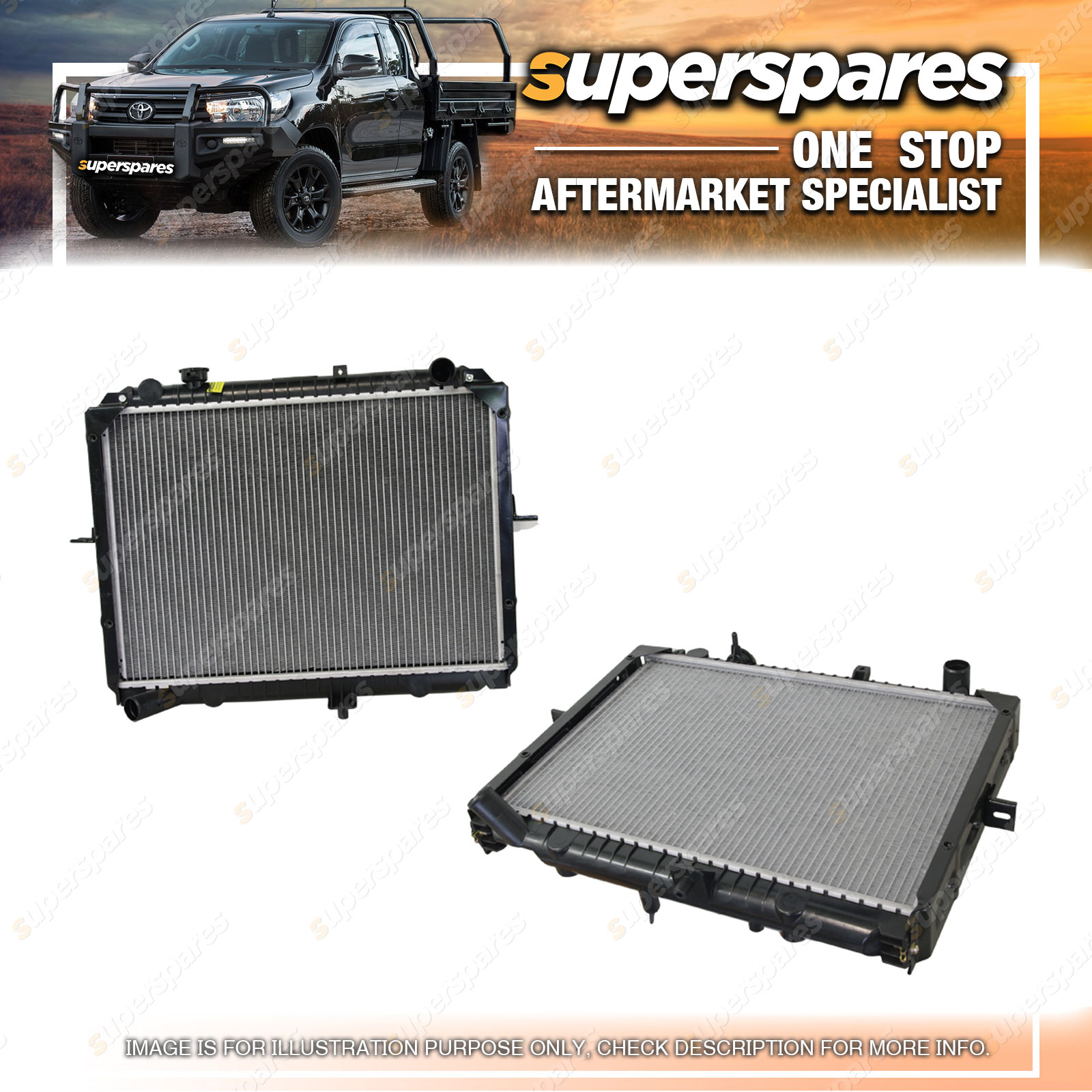 Radiator for Kia Pregio CT 2.7 Litre Diesel Manual J2 05/2002-01/2006 ...