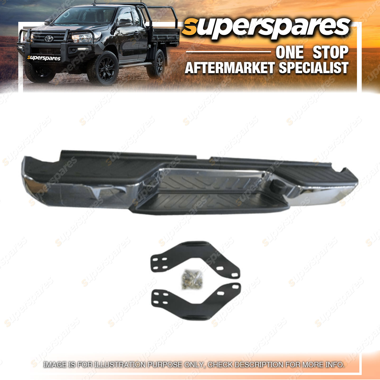 Rear Step Bar for Nissan Navara D40 Thai Built With Brackets 12/2005 ...