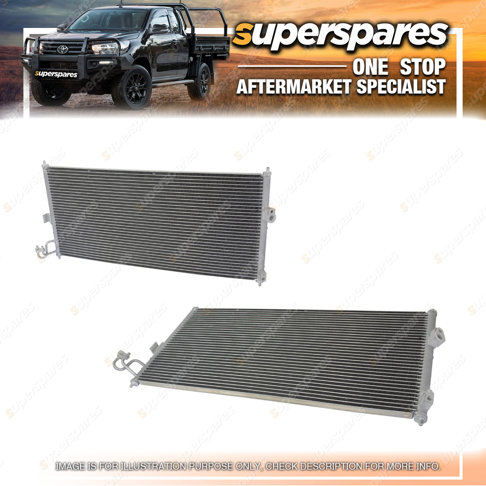 Superspares Air Conditioning Condenser for Nissan Pulsar N16 07/2000-06 ...