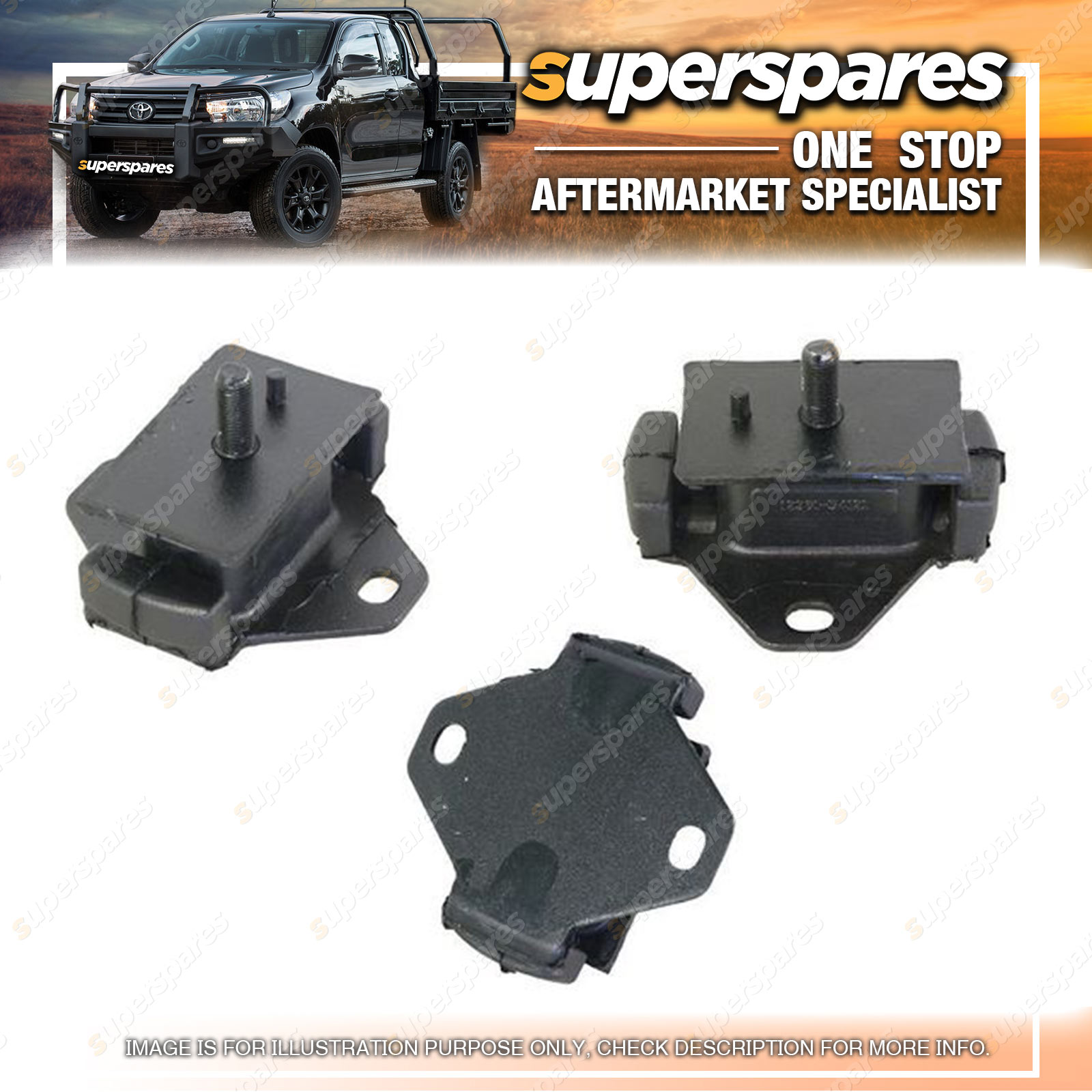 Front Engine Mount LEFT or RIGHT for Toyota Hilux RN3#/LN4# SERIES 1979 ...