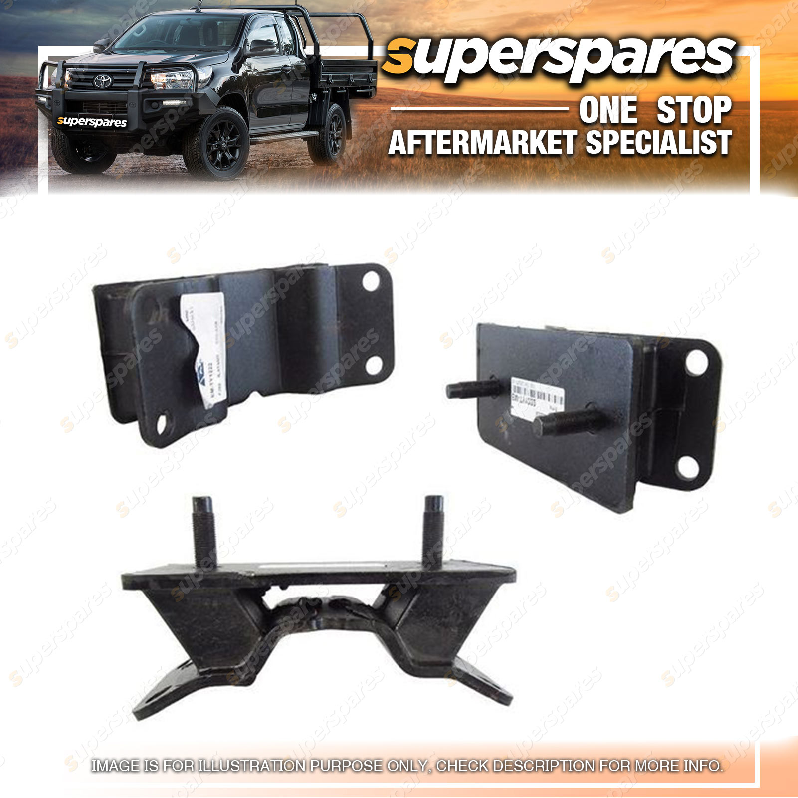 Rear Engine Mount for Toyota Landcruiser 80 SERIES 4.2L TURBO DIESEL ...