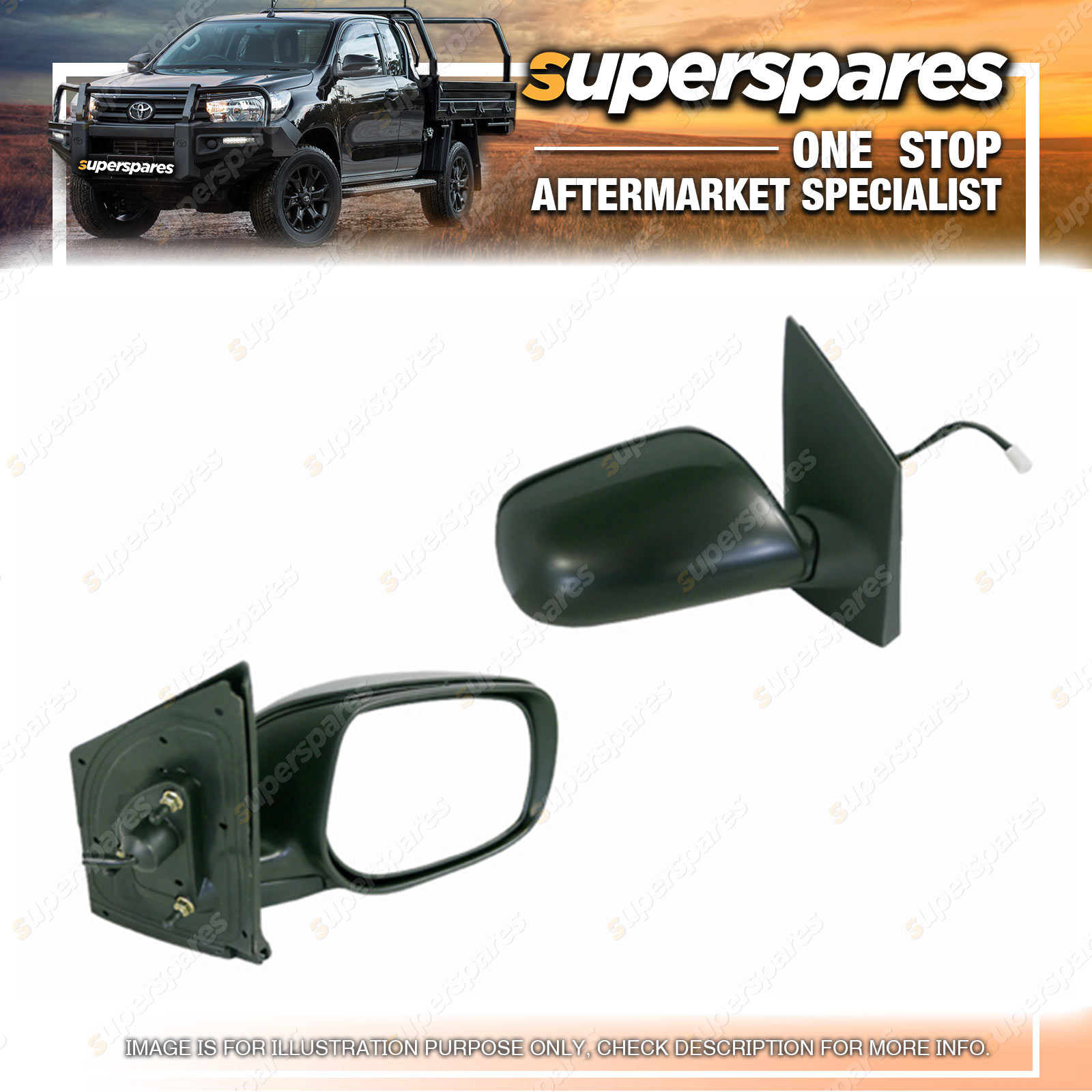 Right Electric Door Mirror for Toyota Yaris Sedan NCP93 01/2006 -2016 ...