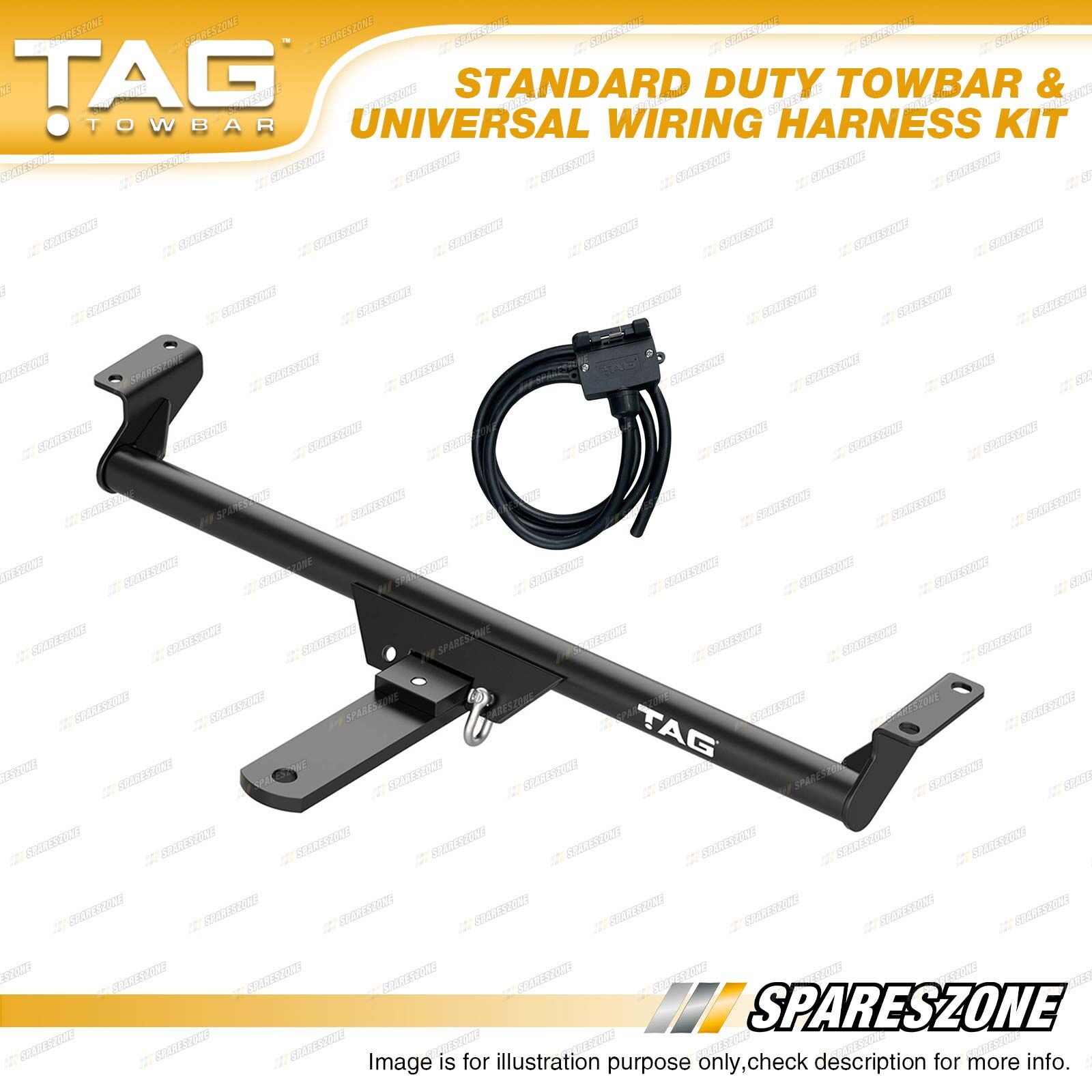 TAG Light Duty Towbar Kit for Toyota Rav4 ACA20 ACA21 ACA22 ACA23 Wagon ...