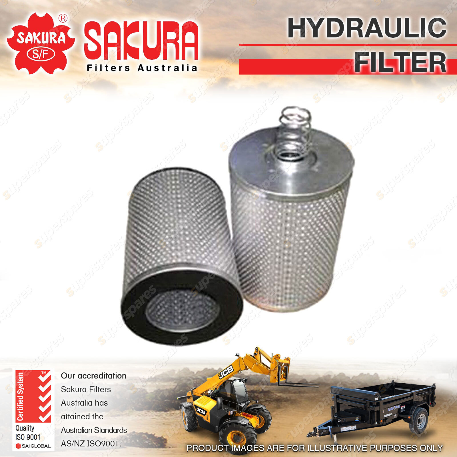 Sakura Hydraulic Oil Filter for Case IH CX90 4.0L 1004.4T I4 8V OHV ...