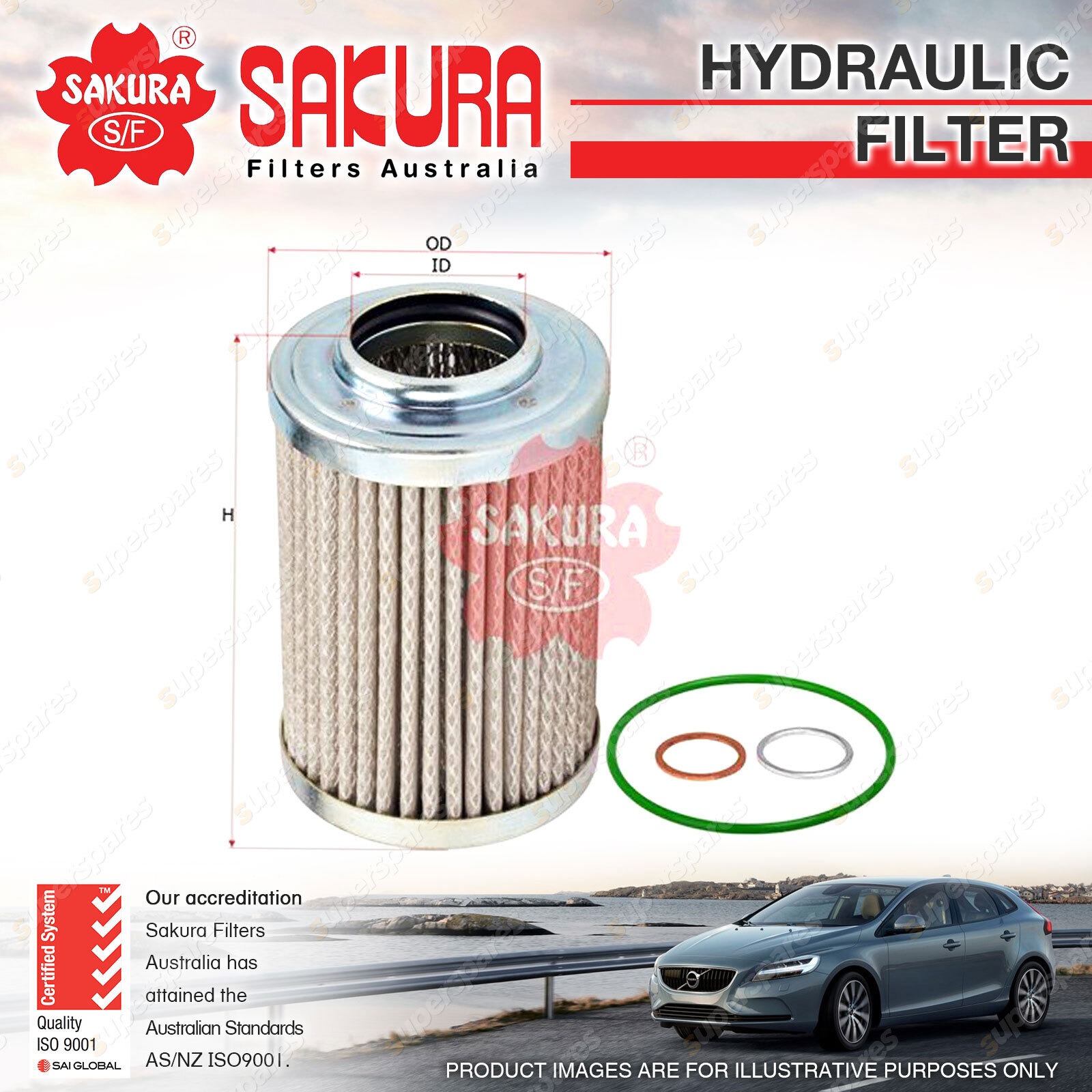 Sakura Hydraulic Oil Filter for MAN TGS 26.400 26.440 32.440 41.480 TGX ...