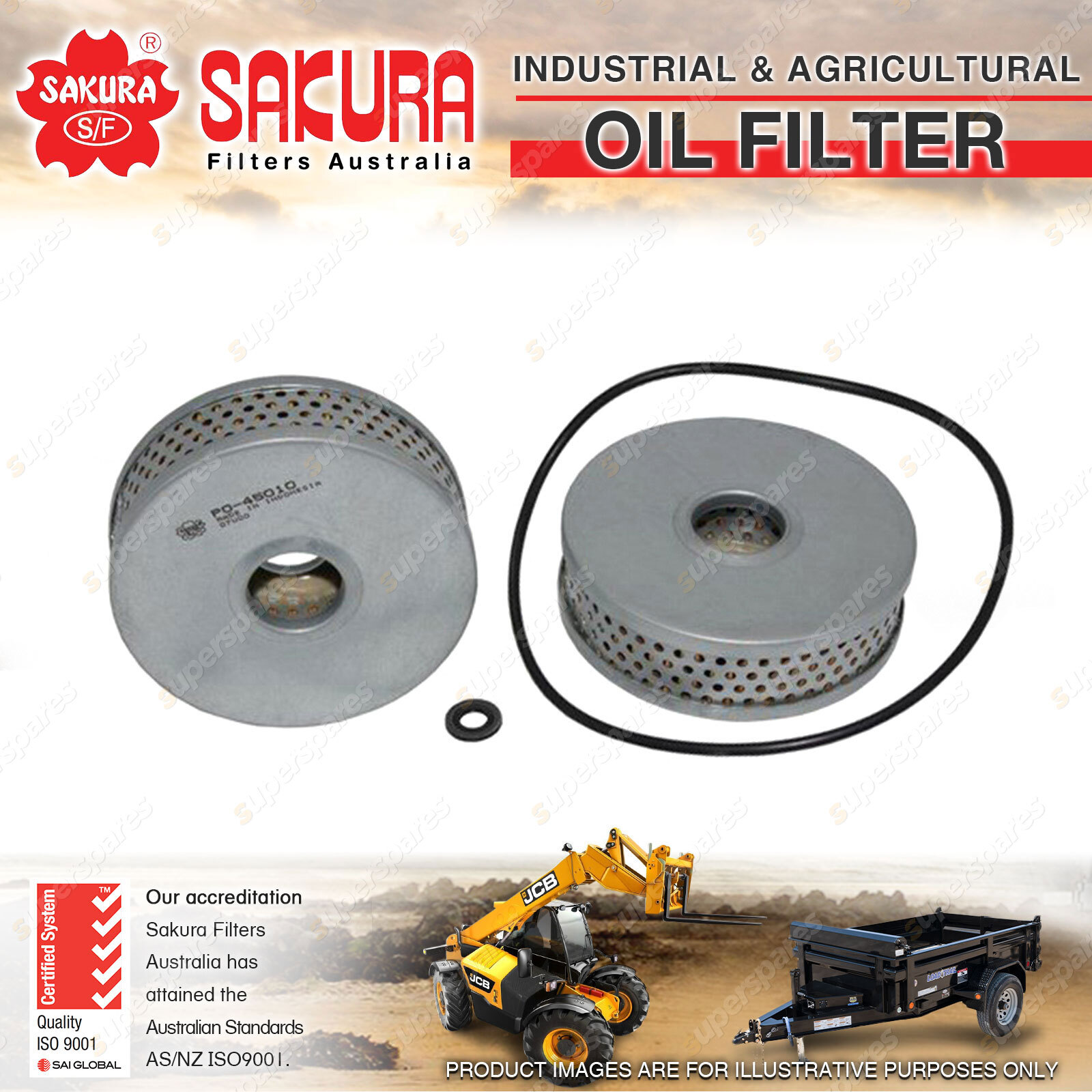 Sakura Power Steering Oil Filter for Ford 2000 400 5000 6000 7000 8000 ...