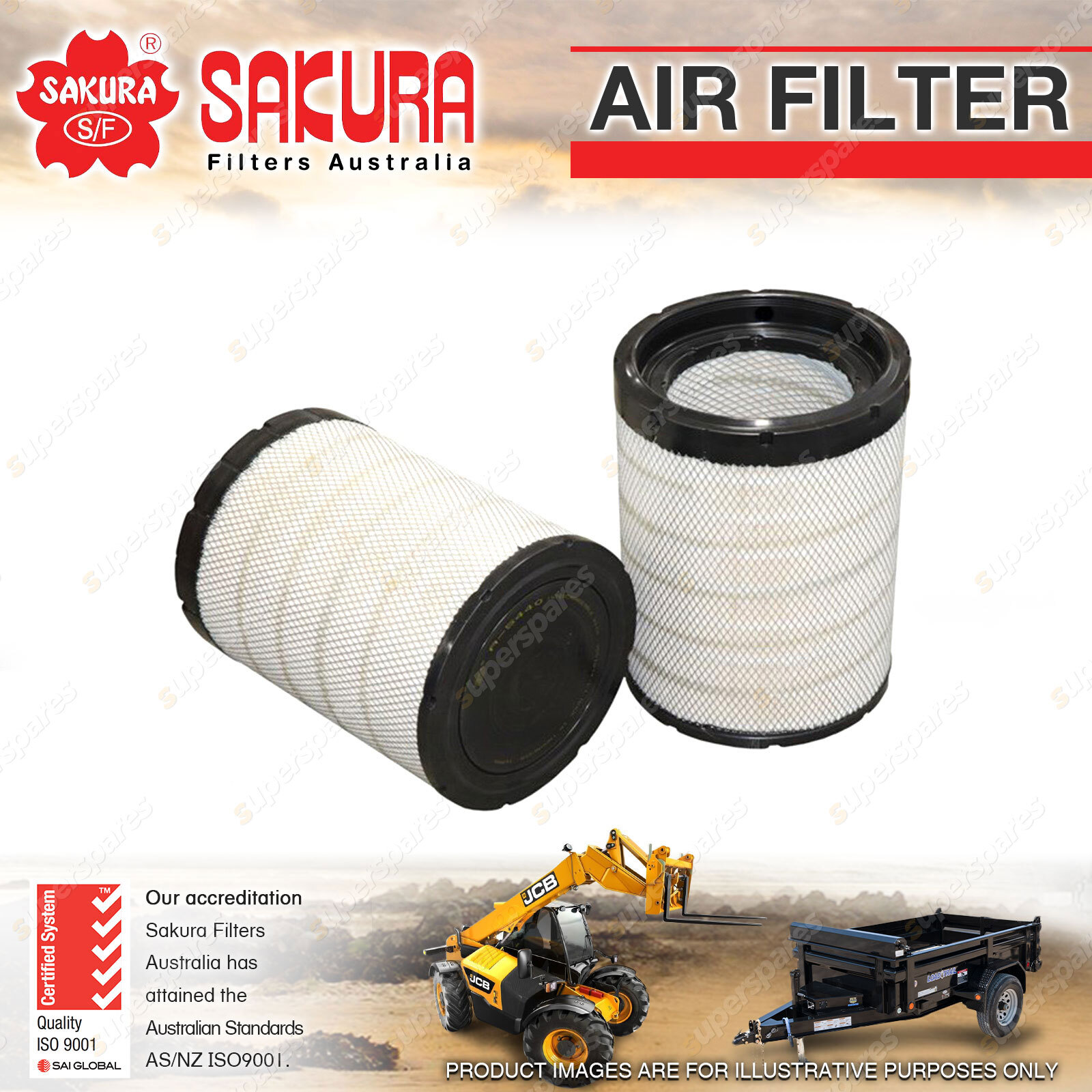 Sakura Air Filter for Caterpillar CT630 15.2L CAT C15 I6 12V Truck 2010 ...
