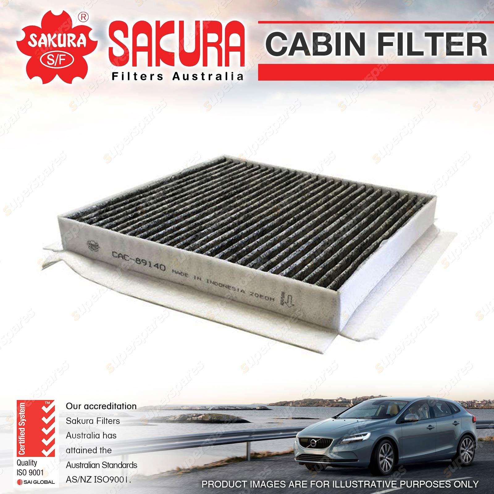 Sakura Cabin Air Filter for MG MG3 15S4U 4Cyl 1.5L Petrol 2018-On