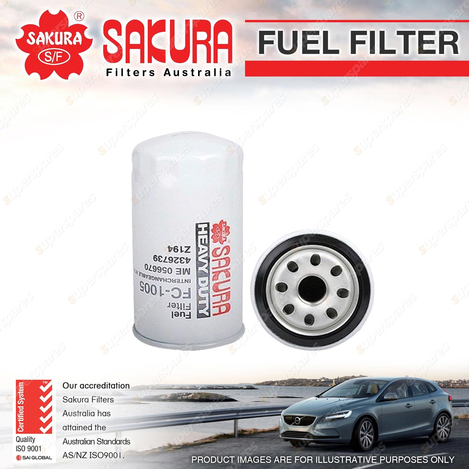 Sakura Fuel Filter for MITSUBISHI FUSO FP418 FS428 FV415 458 Fighter ...