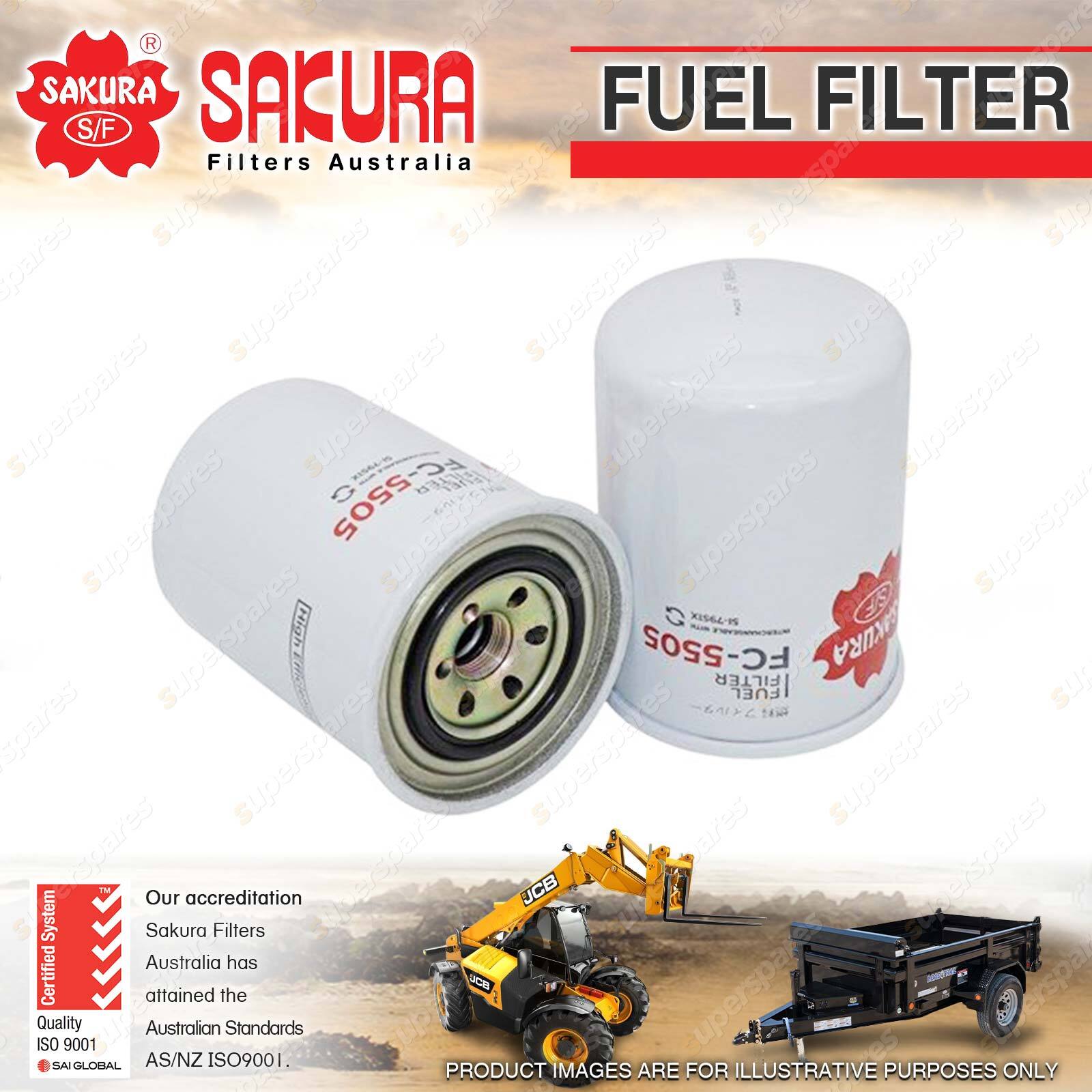 Sakura Spin-On Fuel Filter for Kubota M126GX 7131 7132 7151 7152 7171 ...