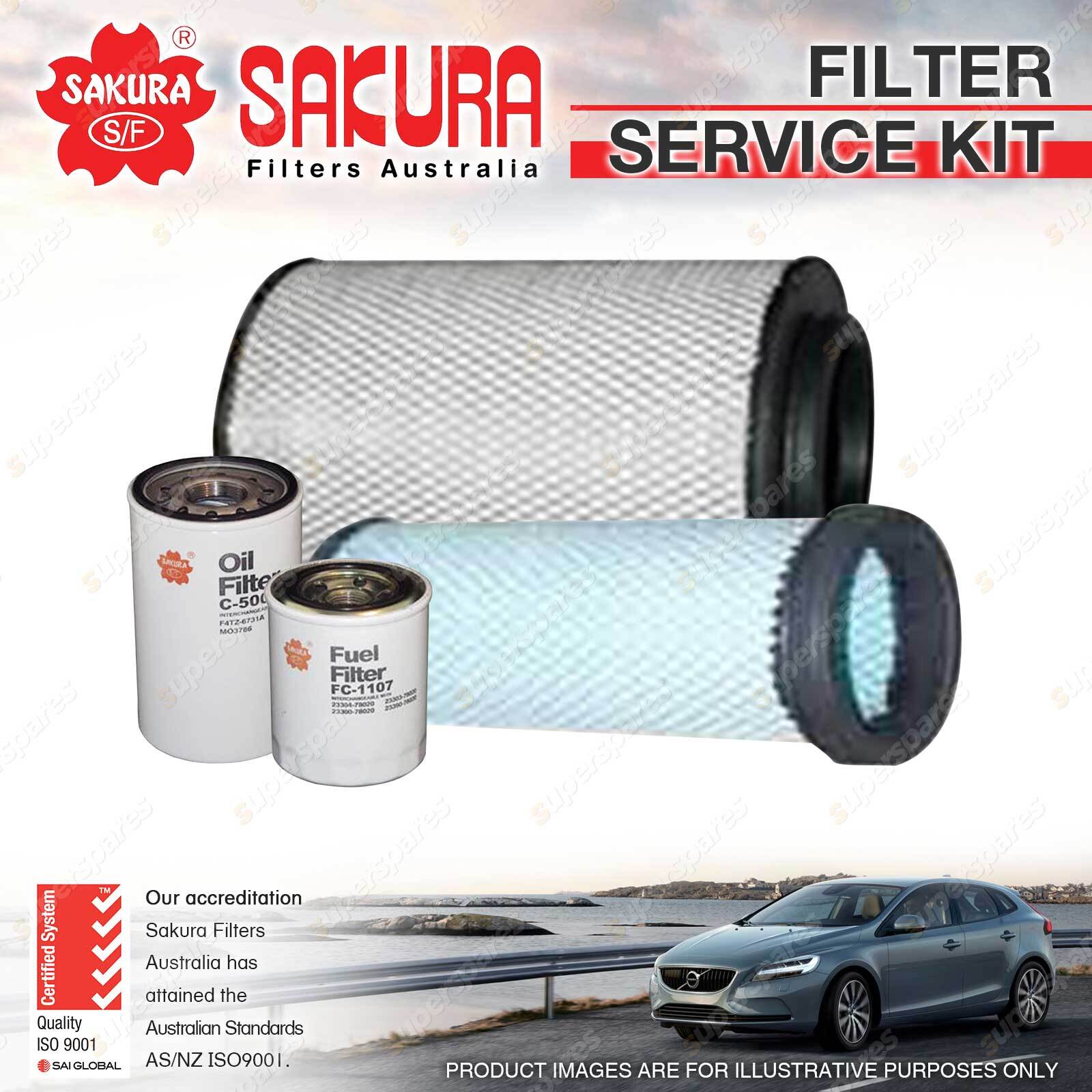Oil Air Fuel Filter Service Kit for Hino Ranger Pro 10 GH1J 12 FL1J 14 ...