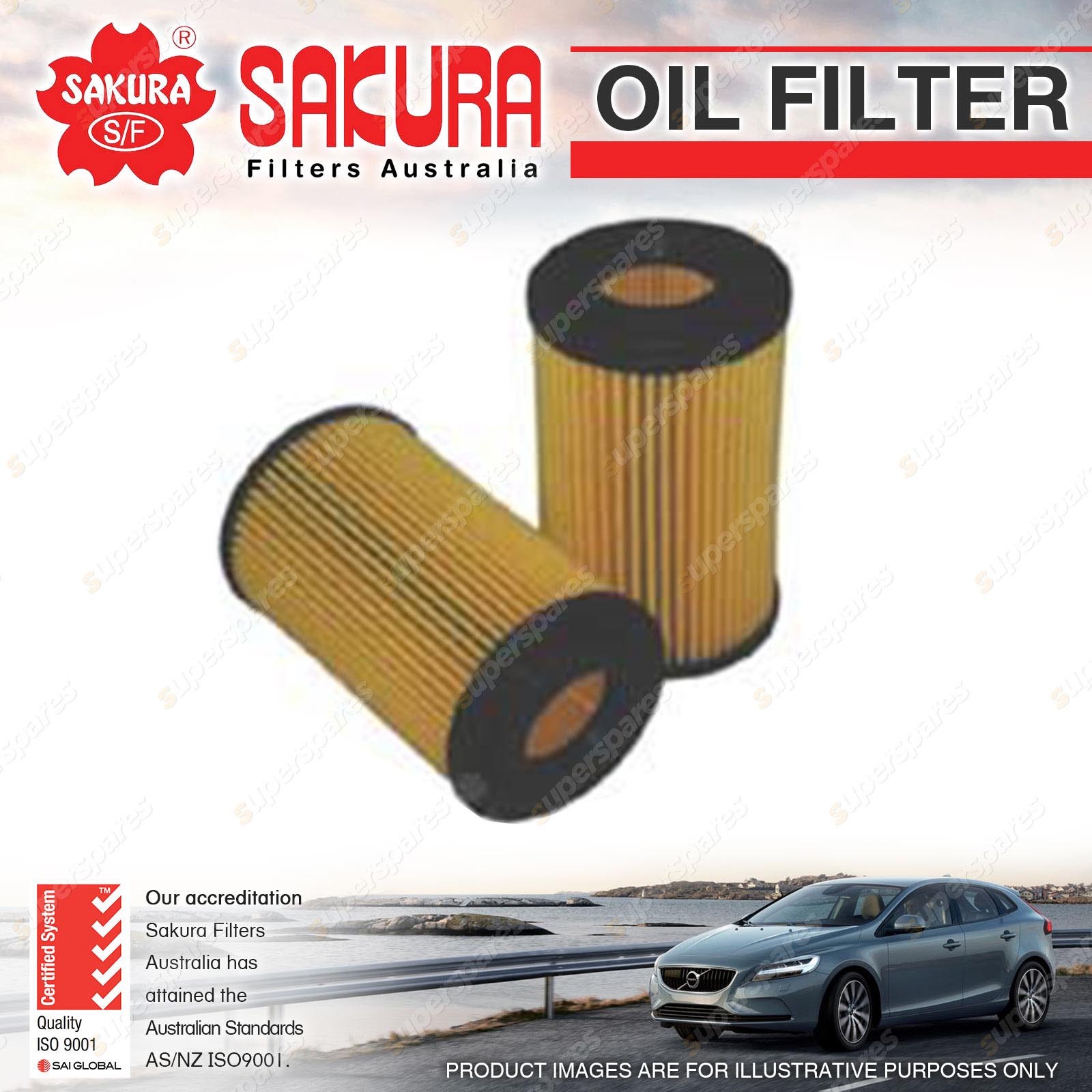 Sakura Oil Filter for Mercedes Benz S300 W222 SL500 C215 R129 R230 ...