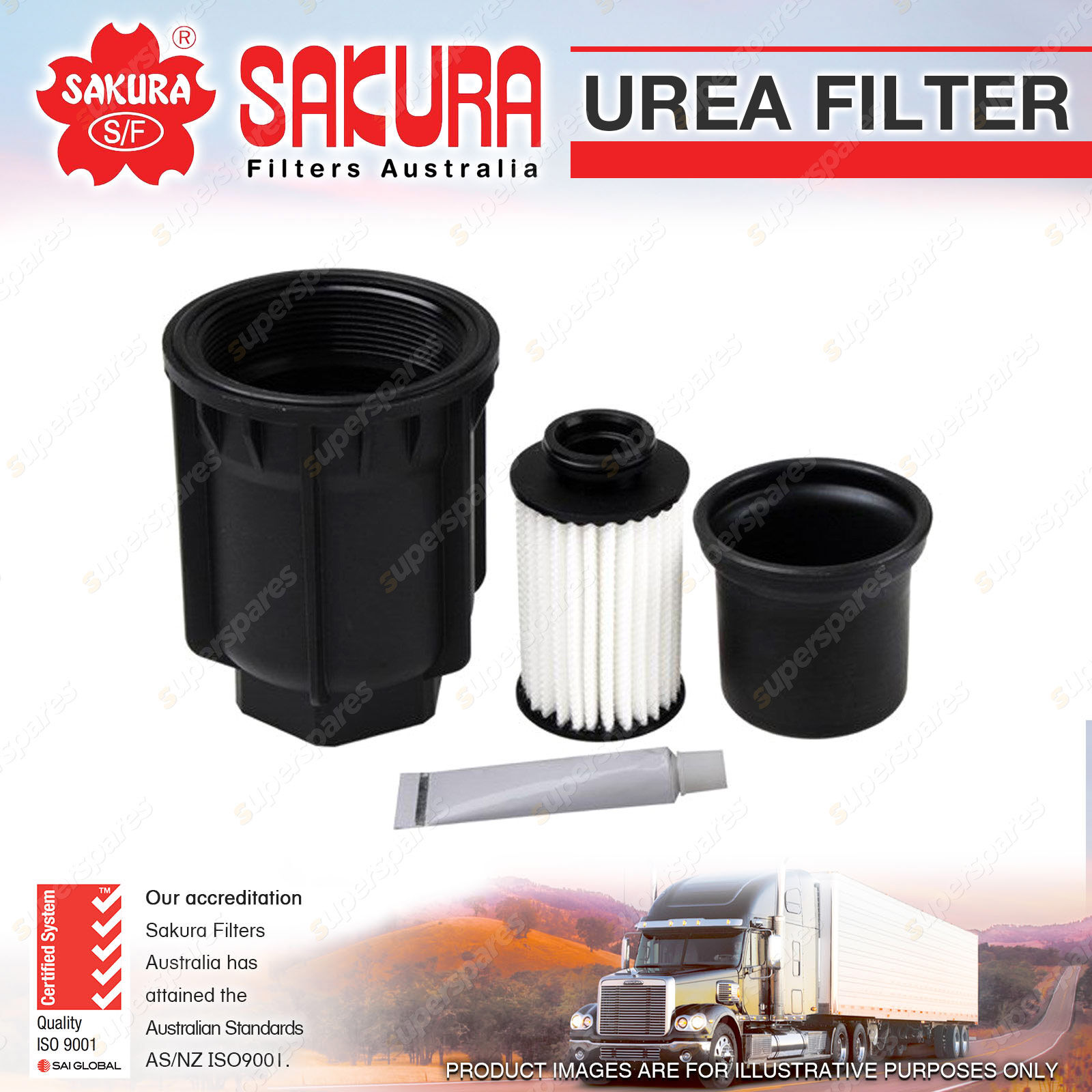 Sakura Urea Filter for Daf CF 370 410 450 530 10.8L 12.9L I6 24V Truck ...