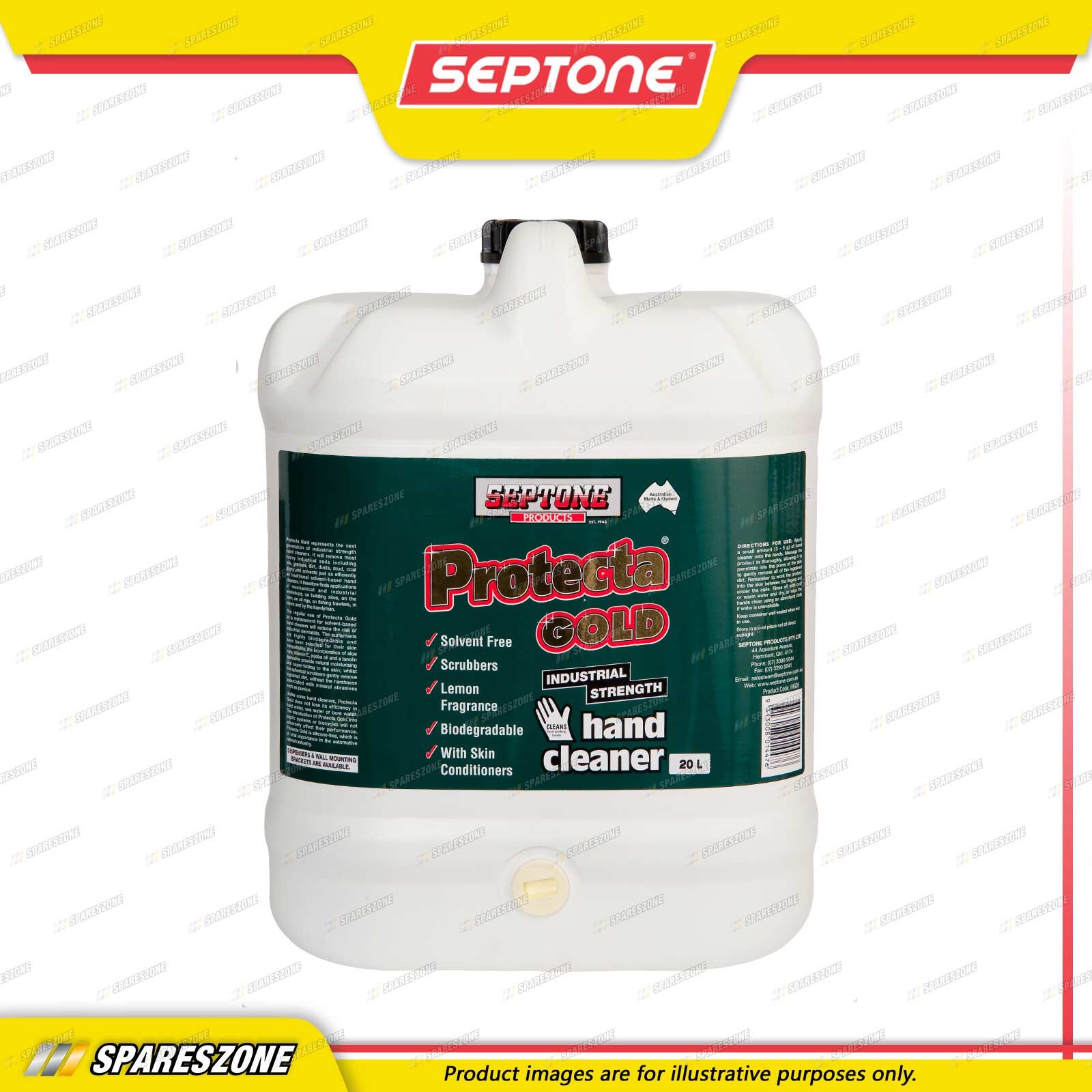 Septone Protecta Gold Hand Cleaner Solvent Free 20L - Contains Natural ...