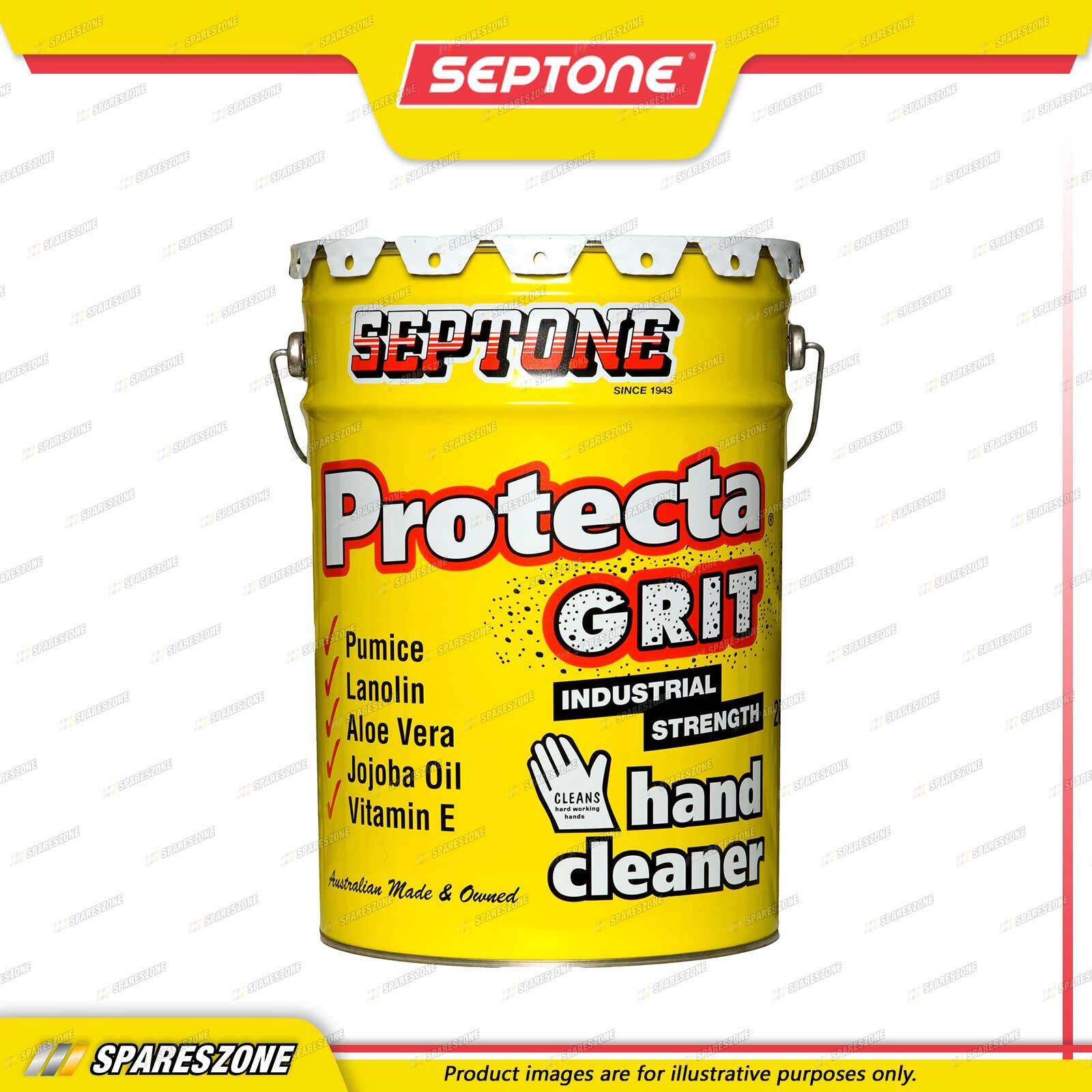 Septone Protecta Grit Hand Cleaner 20Kg Contains Skin Conditioners Moisturisers