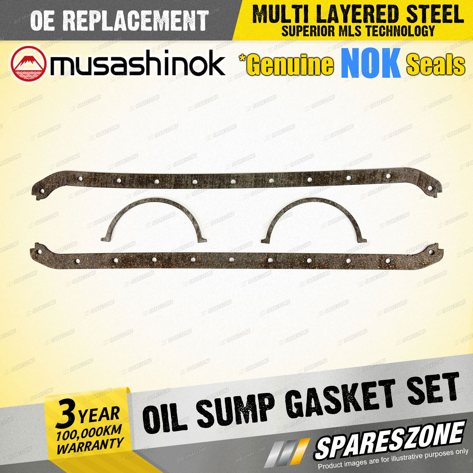 Oil Sump Gasket Set for Toyota Landcruiser FJ 40 45 50 55 60 61 62 70 ...
