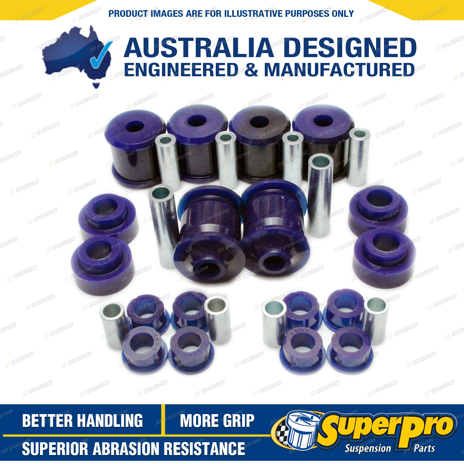 Front and Rear Radius Arms Panhard Rods Bush Kit for Land Rover Range ...