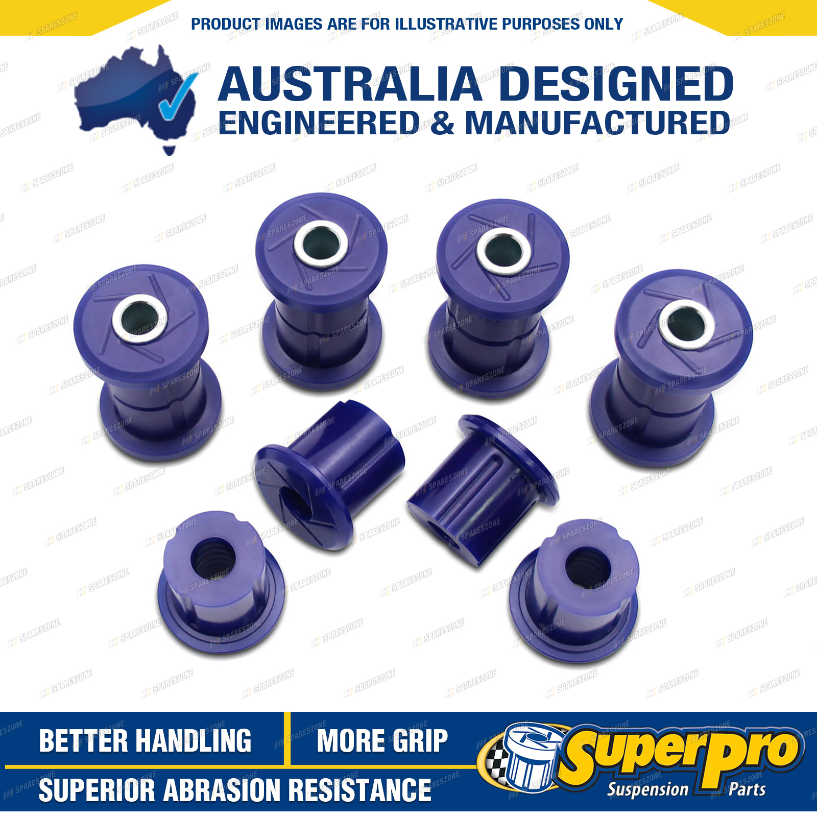 Rear Leaf Spring Bush Kit for Toyota LandCruiser 79 Series Suits OE ...