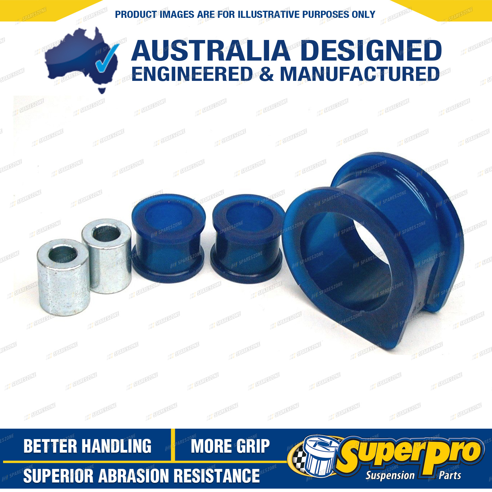 SuperPro 47mm Front Steering Rack Pinion Mount Bush Kit for Lexus SC ...
