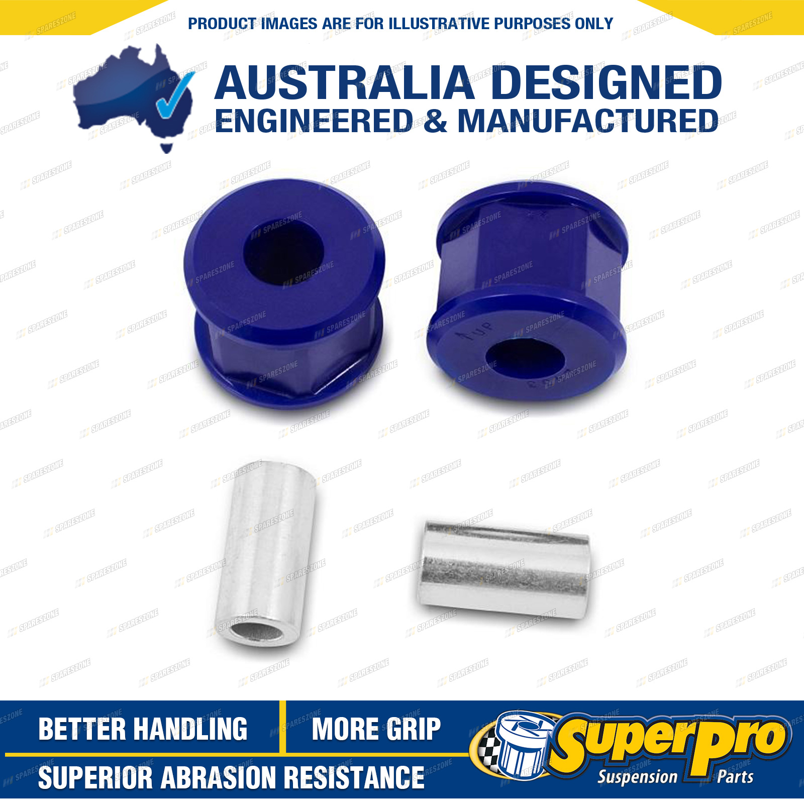 SuperPro Rear Differential Support Bracket Mount Bush Kit for Subaru ...