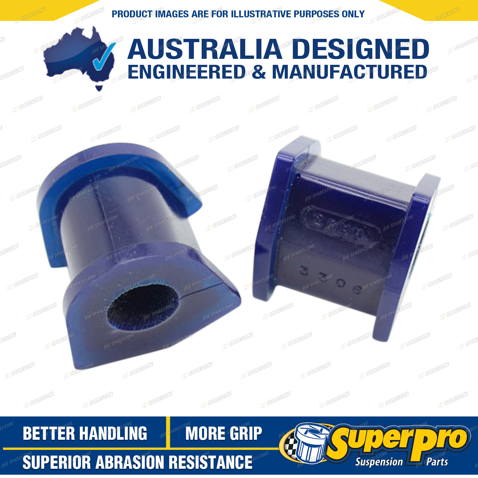 19.5mm Front Sway Bar Mount Bush Kit for Toyota Corolla E101 E102 E110 E111 E112 - Superpro