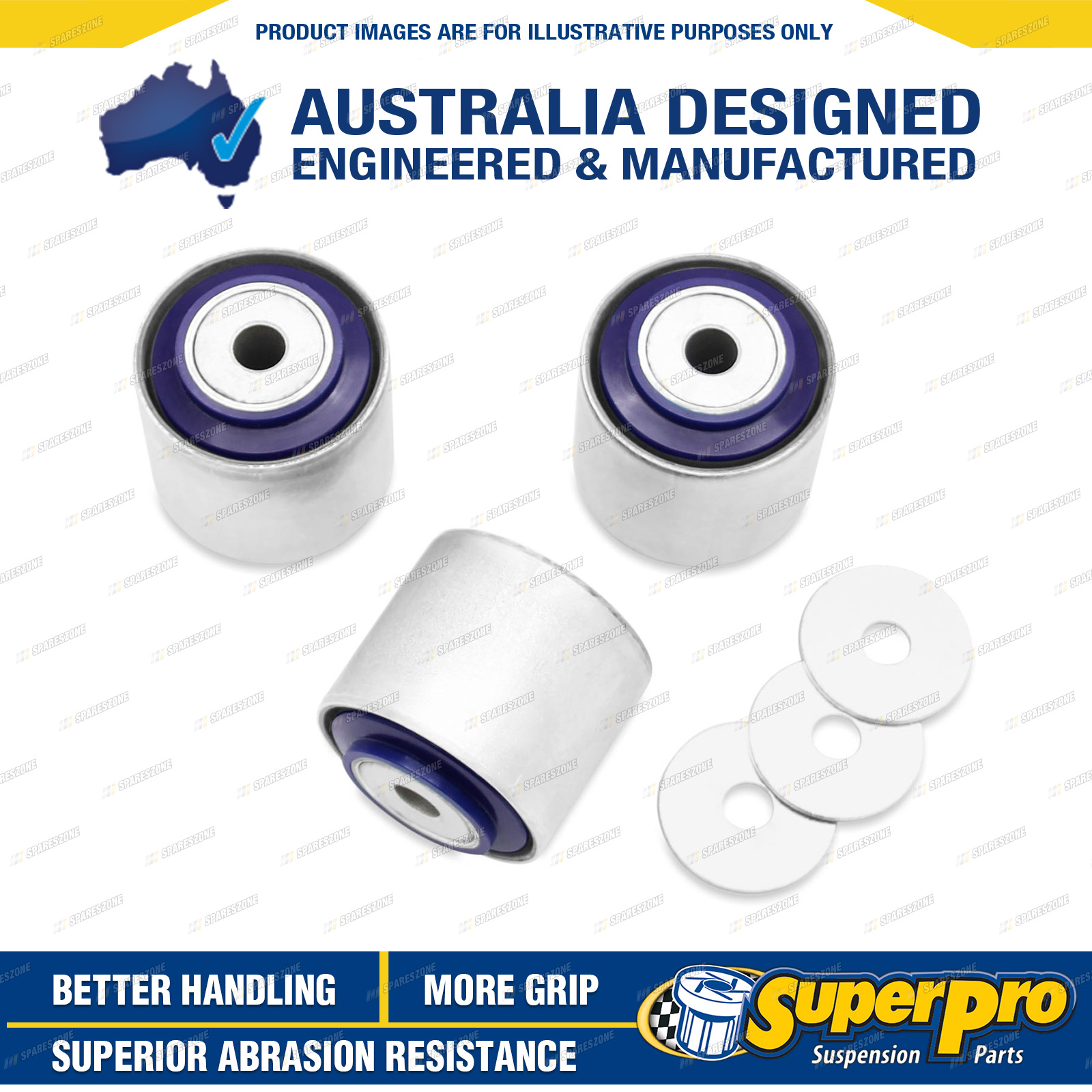 SuperPro Rear Differential Mount Bushing Kit for Jeep Grand Cherokee WK ...