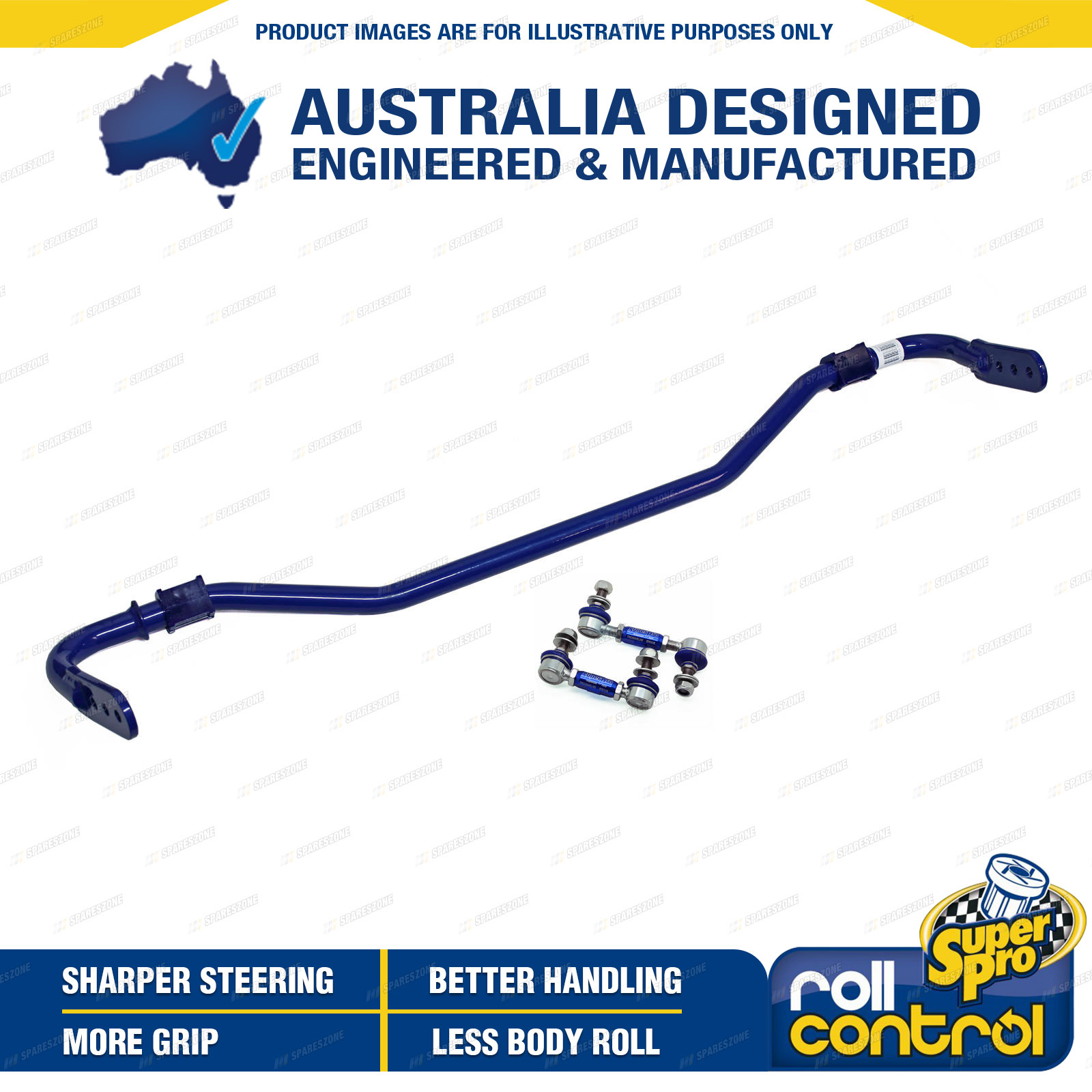 Rear 22mm Sway Bar and Heavy Duty Adjustable Sway Bar Kit for HSV ...