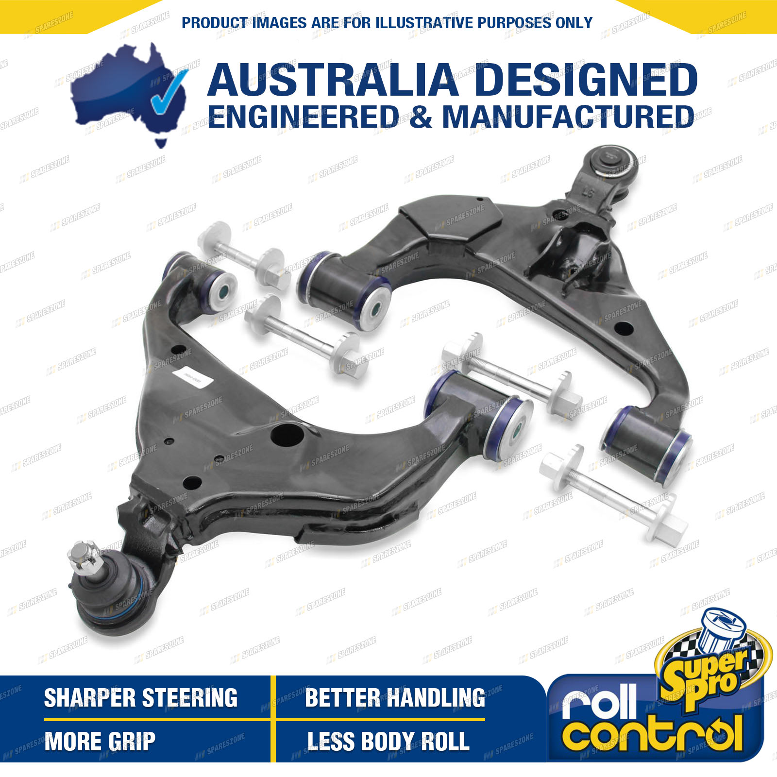 Front Control Arm Lower Complete Assey Kit Offset for Toyota Fortuner ...