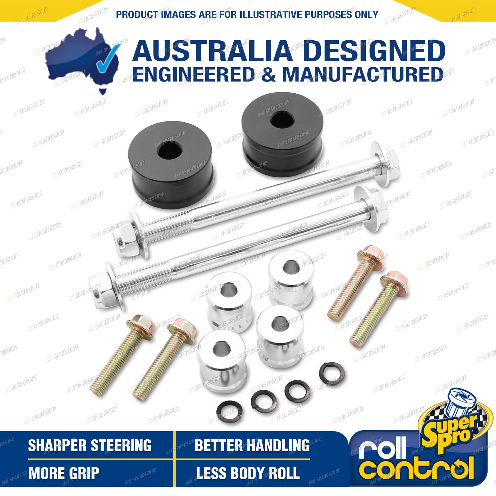 SuperPro Front Differential Drop Kit for Toyota Hilux GUN126R Rogue N80 ...