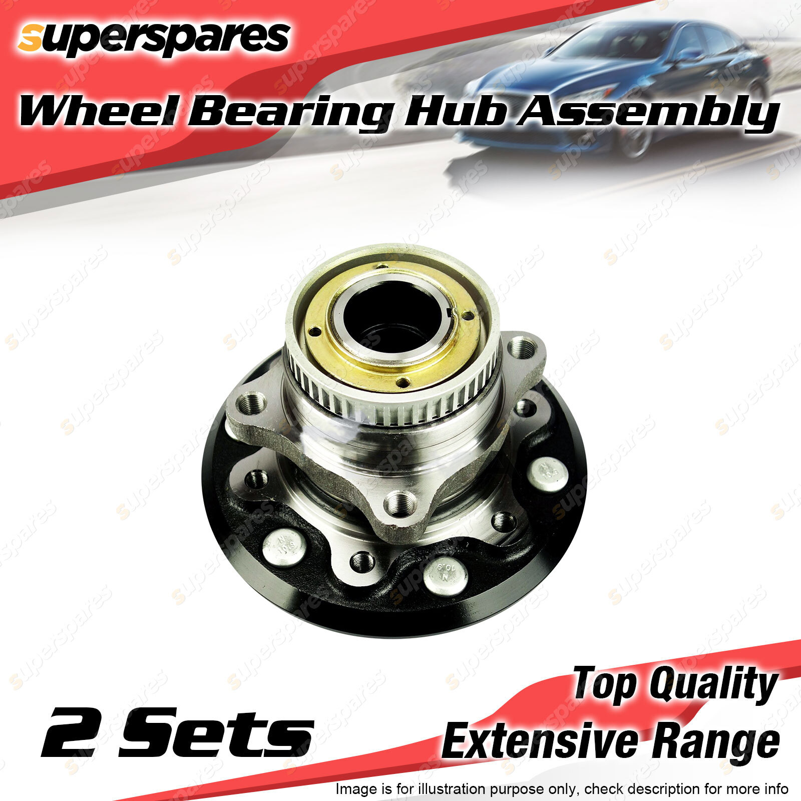 2x Front Wheel Bearing Hub Ass for Toyota Hiace TRH 201 214 219 221 223 ...