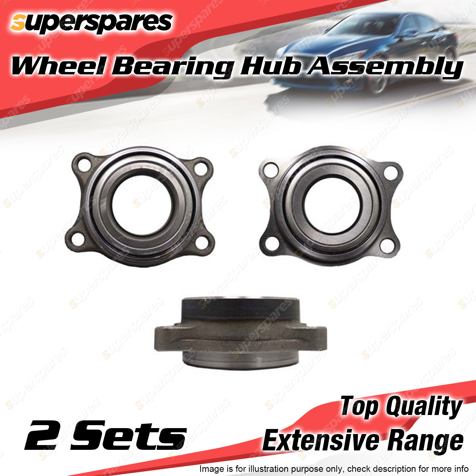2x Rear Wheel Bearing Hub Ass for Nissan 350Z Z33 Skyline V35 Stagea ...