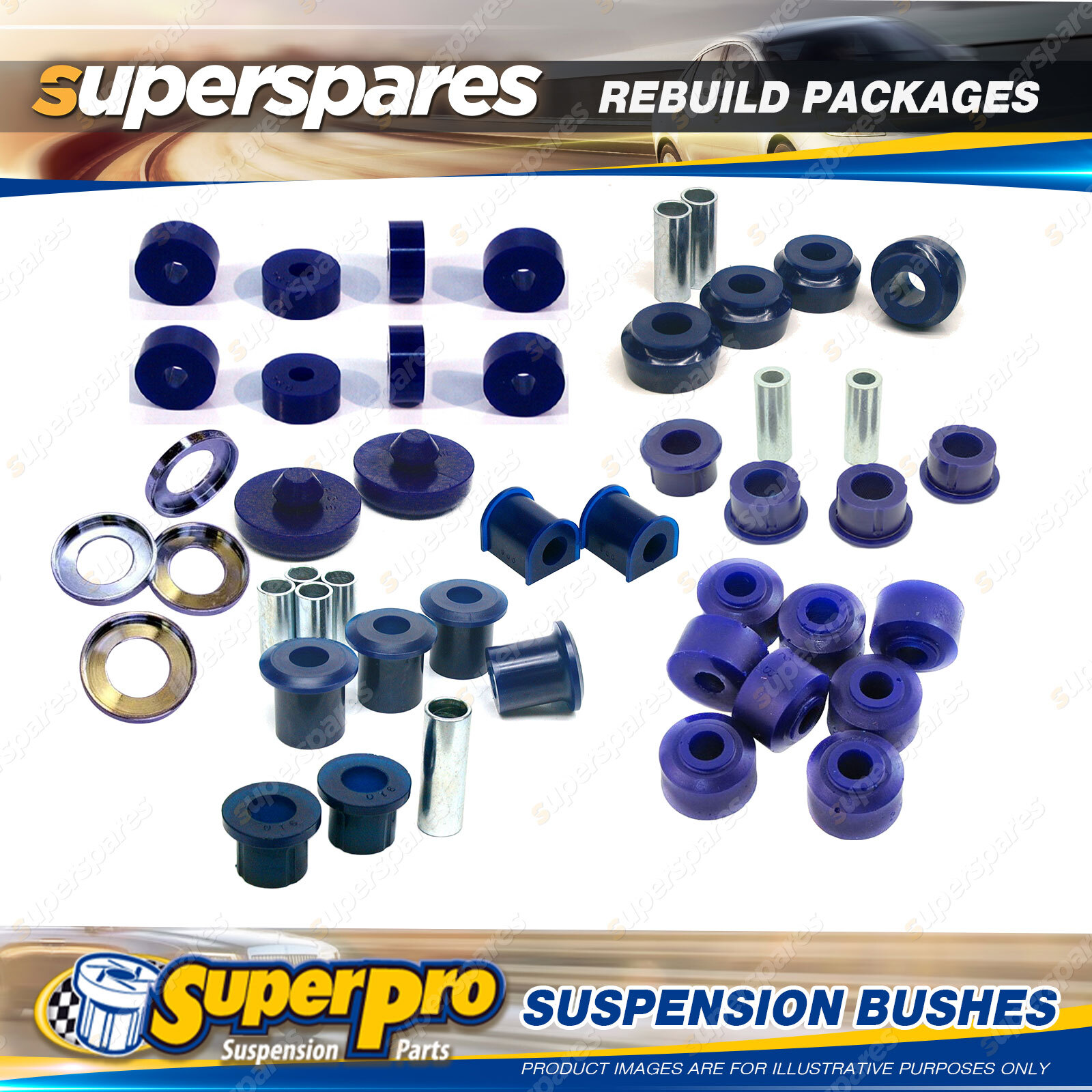 Front SuperPro Suspenison Bush Kit for Nissan Navara D21 4WD 1985-1999 ...