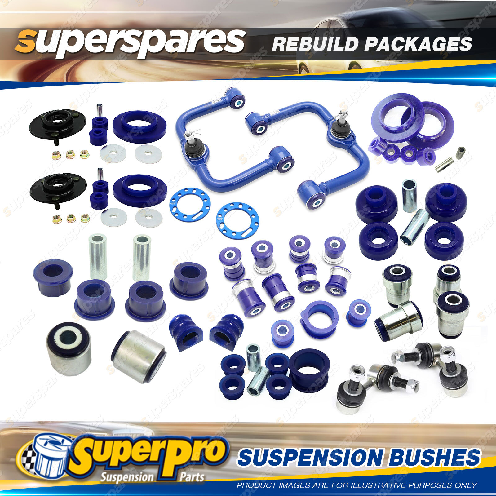 Front SuperPro Suspenison Bush Kit for Nissan Navara D40 Thai Built 05 ...