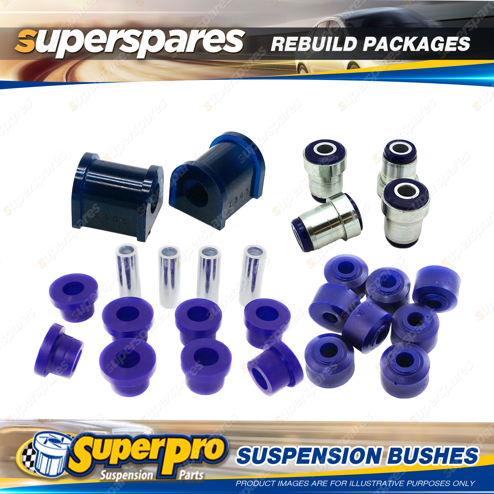 Front SuperPro Suspenison Bush Kit for Toyota Hilux LN167R RZN169 ...