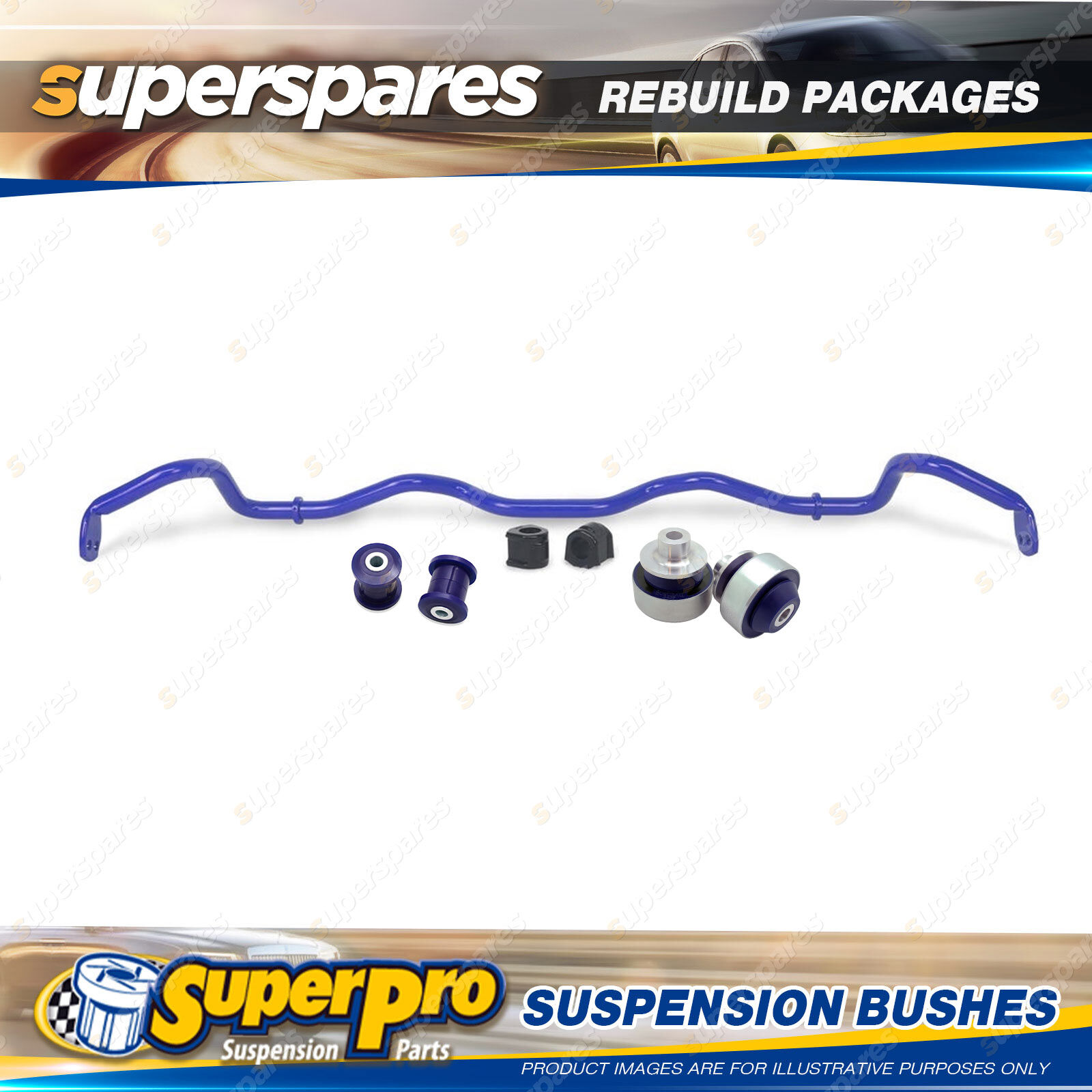 Front SuperPro Suspenison Bush Kit for Subaru WRX VB VN Sedan Wagon ...