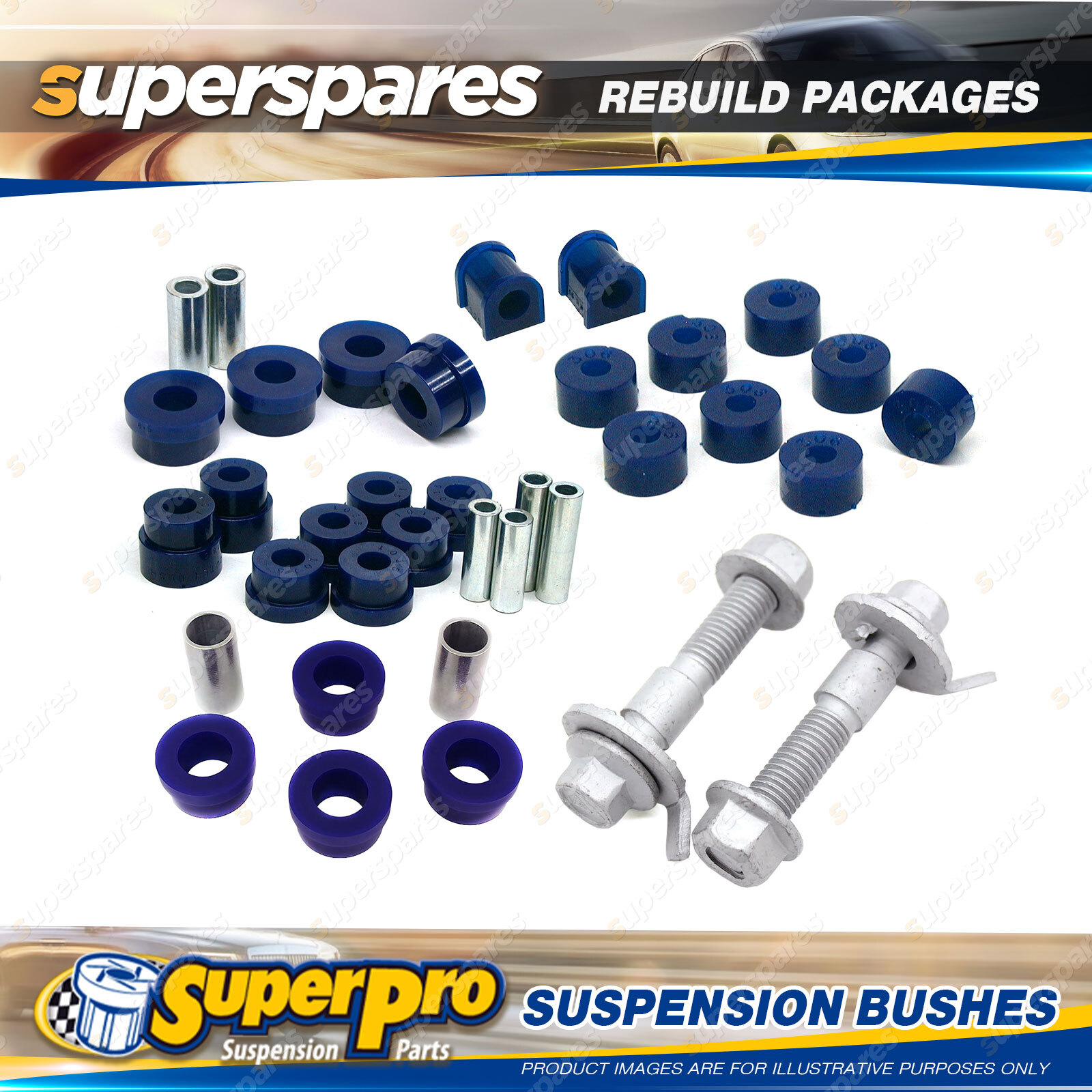 Rear SuperPro Suspenison Bush Kit for Ford Capri SA SC SE 1989-1994 ...