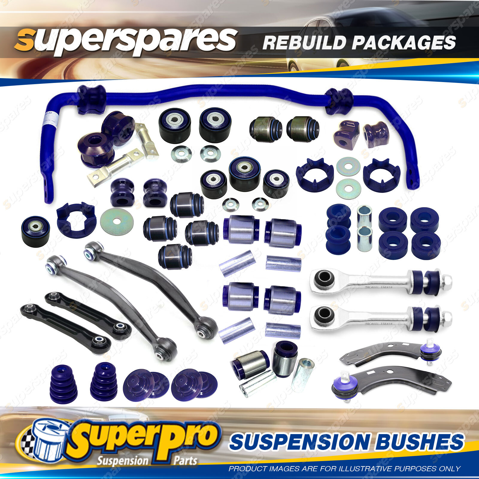 Rear SuperPro Suspenison Bush Kit for Ford Falcon FG FGX Sedan 2010-16 ...