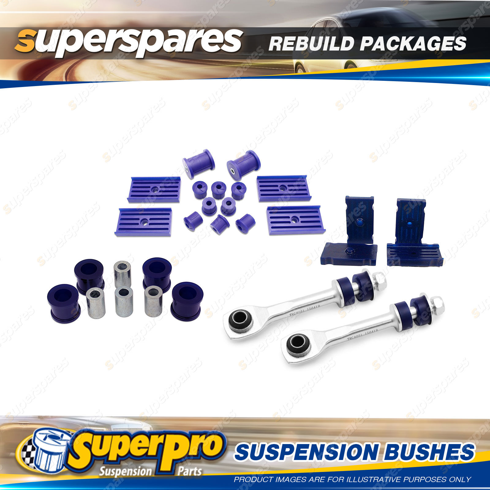 Rear SuperPro Suspenison Bush Kit for Ford Falcon BA BF RTV Wagon Ute ...
