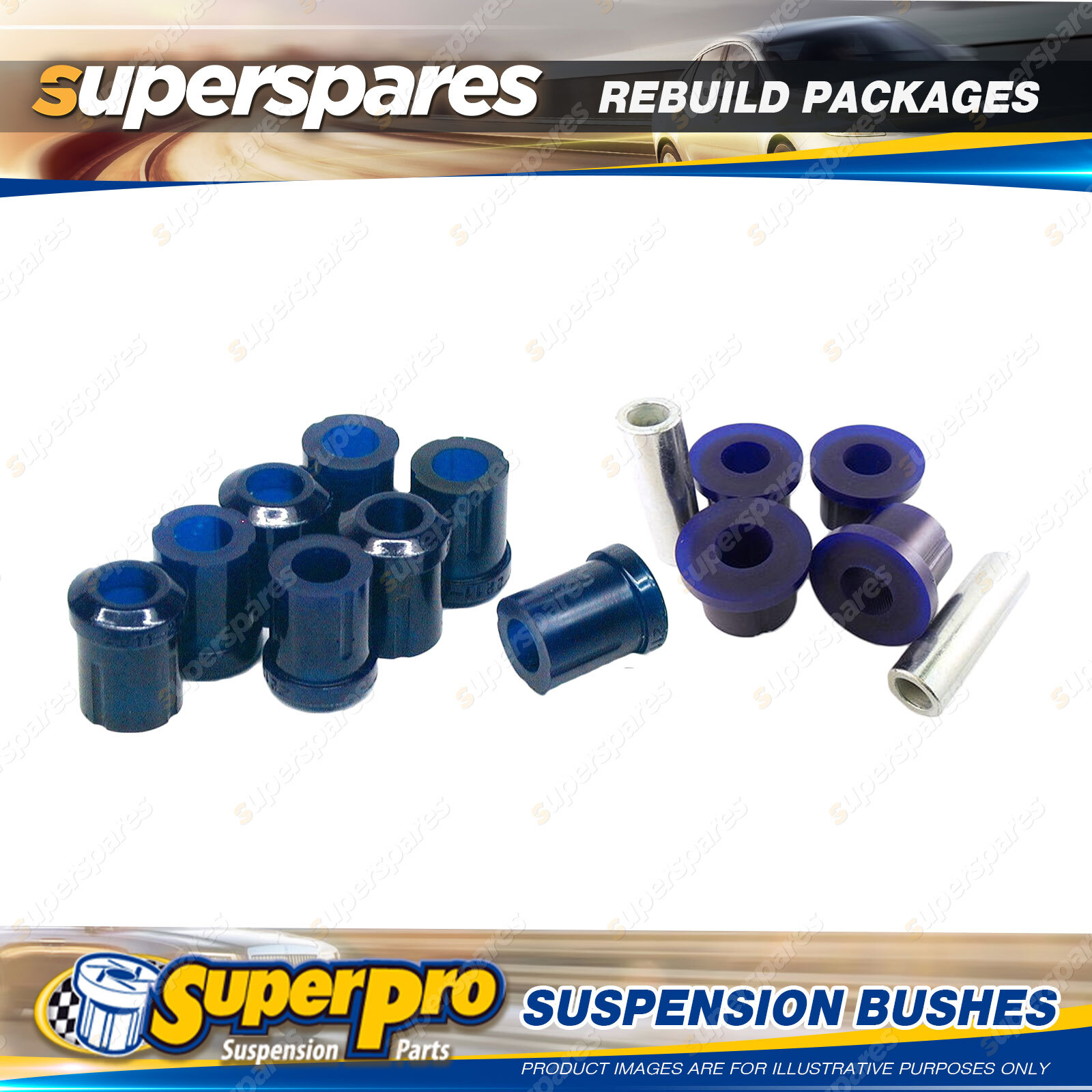 Rear SuperPro Suspenison Bush Kit for Ford Mainline Ute Australia ...