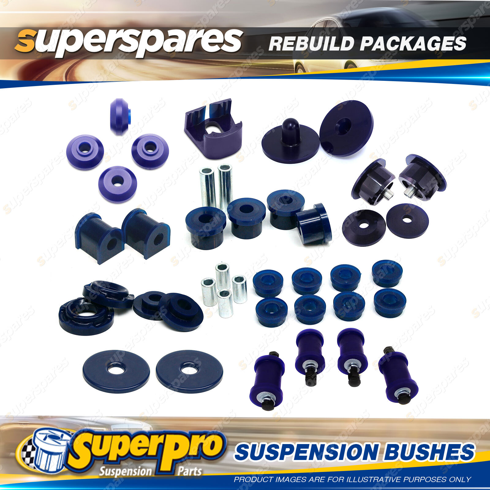 Rear SuperPro Suspenison Bush Kit for Holden Caprice WK WL Commodore VY ...