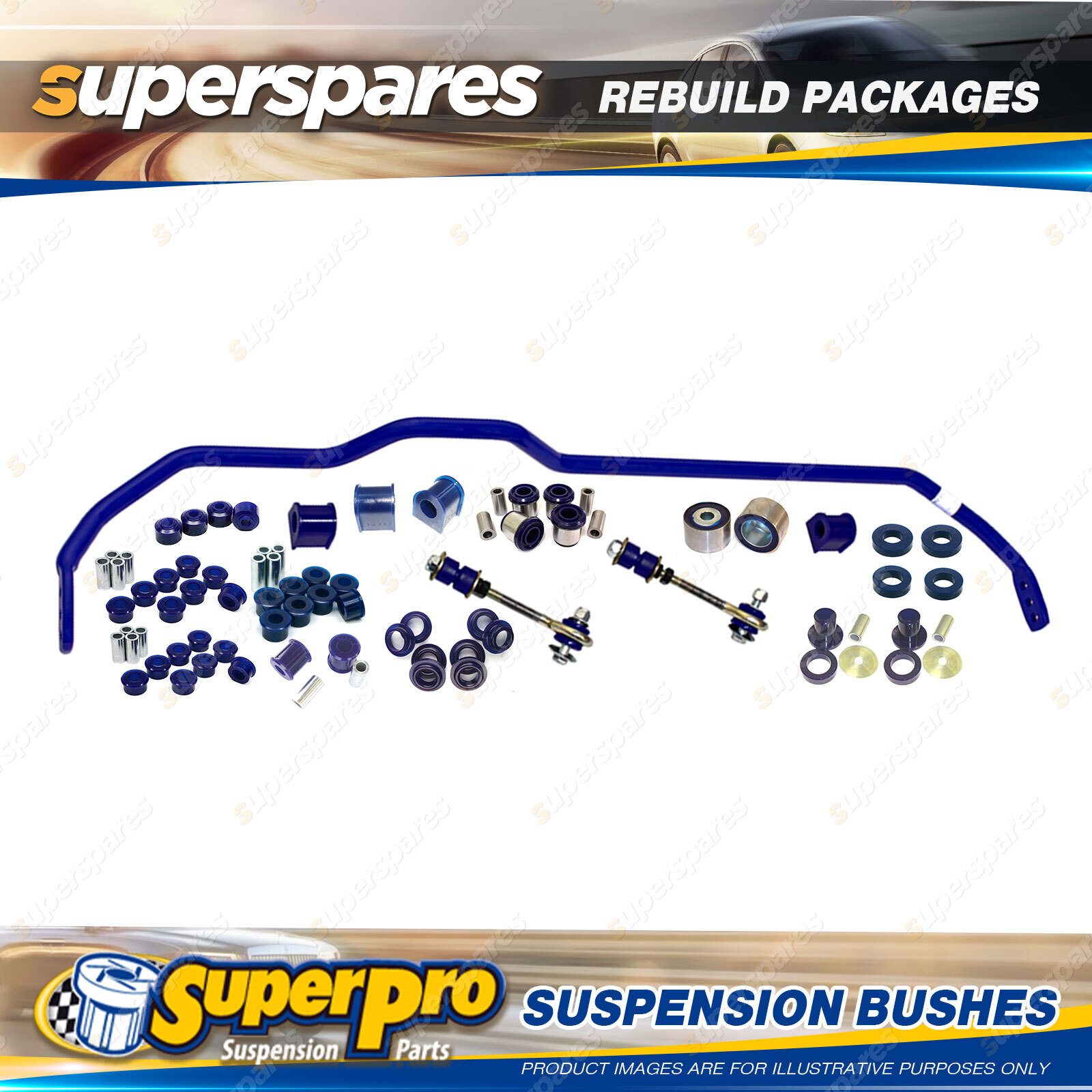Rear SuperPro Suspenison Bush Kit for Nissan 200 SX S14 1993-1999 ...