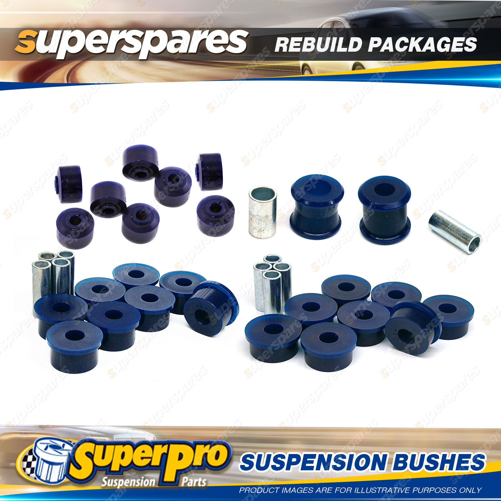 Rear SuperPro Suspenison Bush Kit for Toyota Cressida MX73 1985-1988 ...
