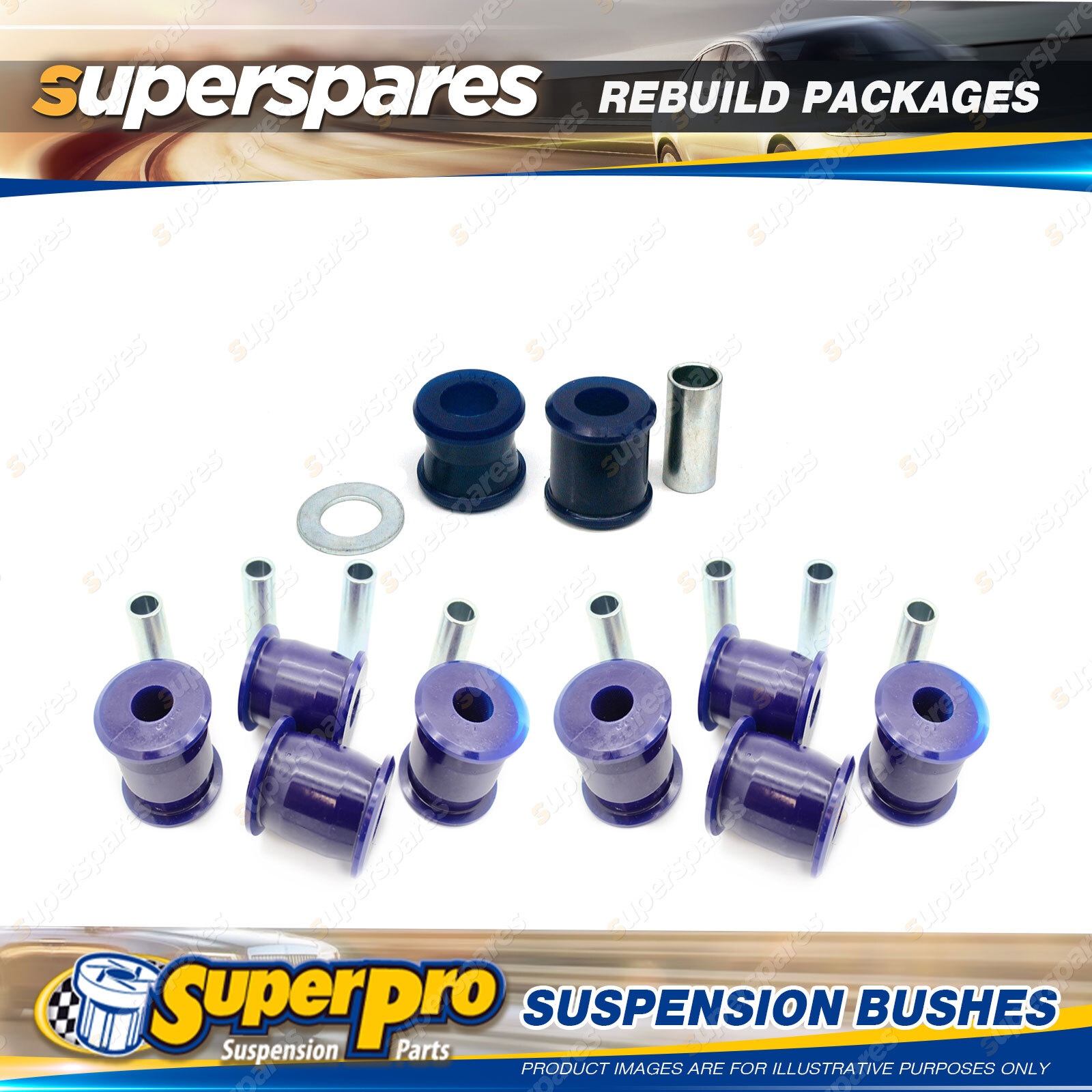 Rear SuperPro Suspenison Bush Kit for Toyota Tarago TCR 10 11 20 21 90 ...